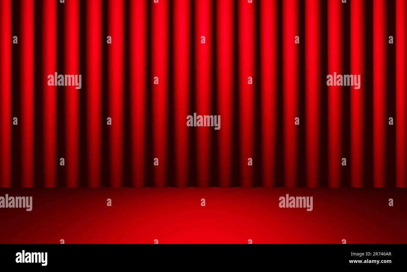 red velvet curtain backdrop for opera, cinema or theater stage drapes ...