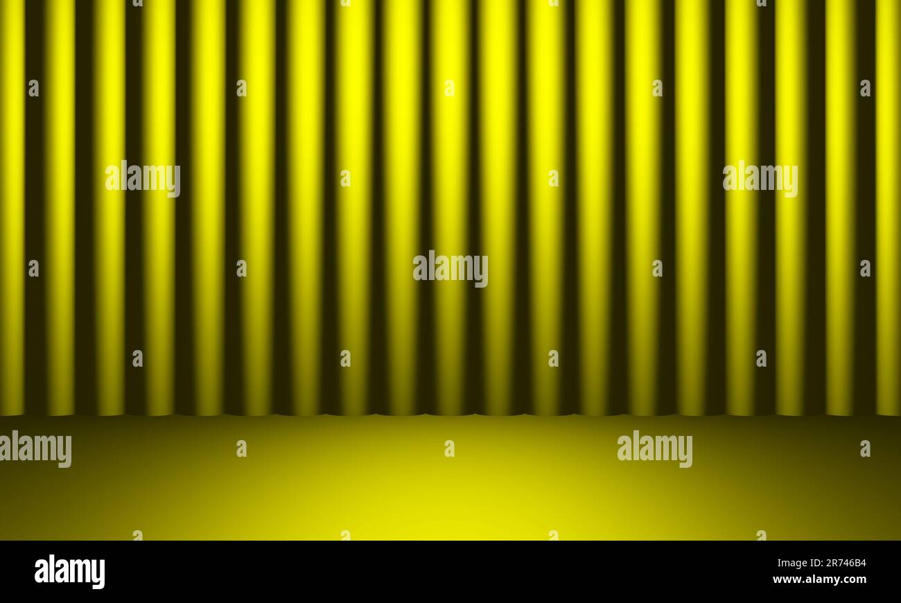 yellow curtain backdrop for opera, cinema or theater stage drapes and ...