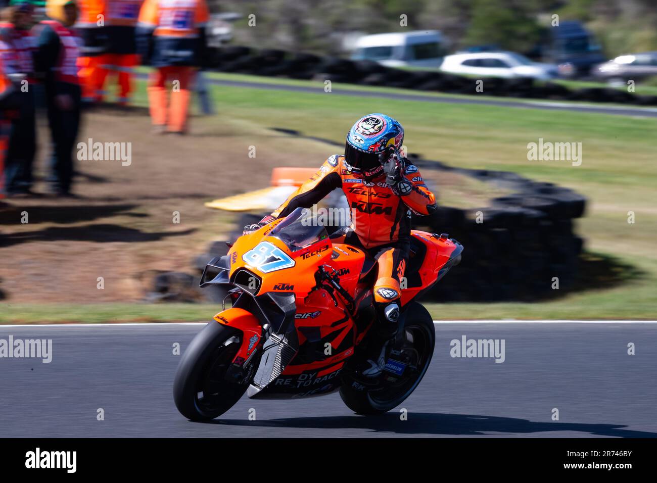 Remy Gardner of Australia on the Tech3 KTM Factory Racing KTM during ...