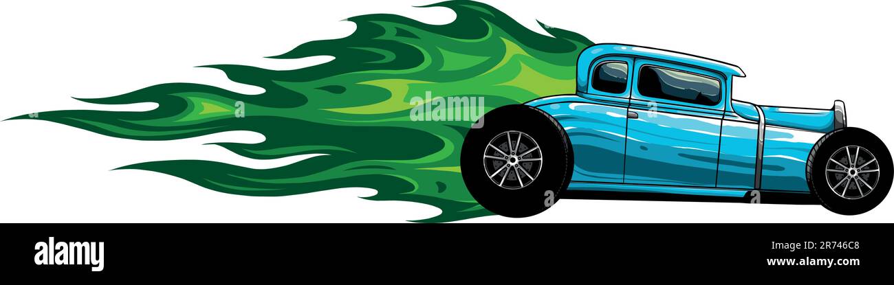 draw of hot rod car vector illustration design Stock Vector Image & Art ...