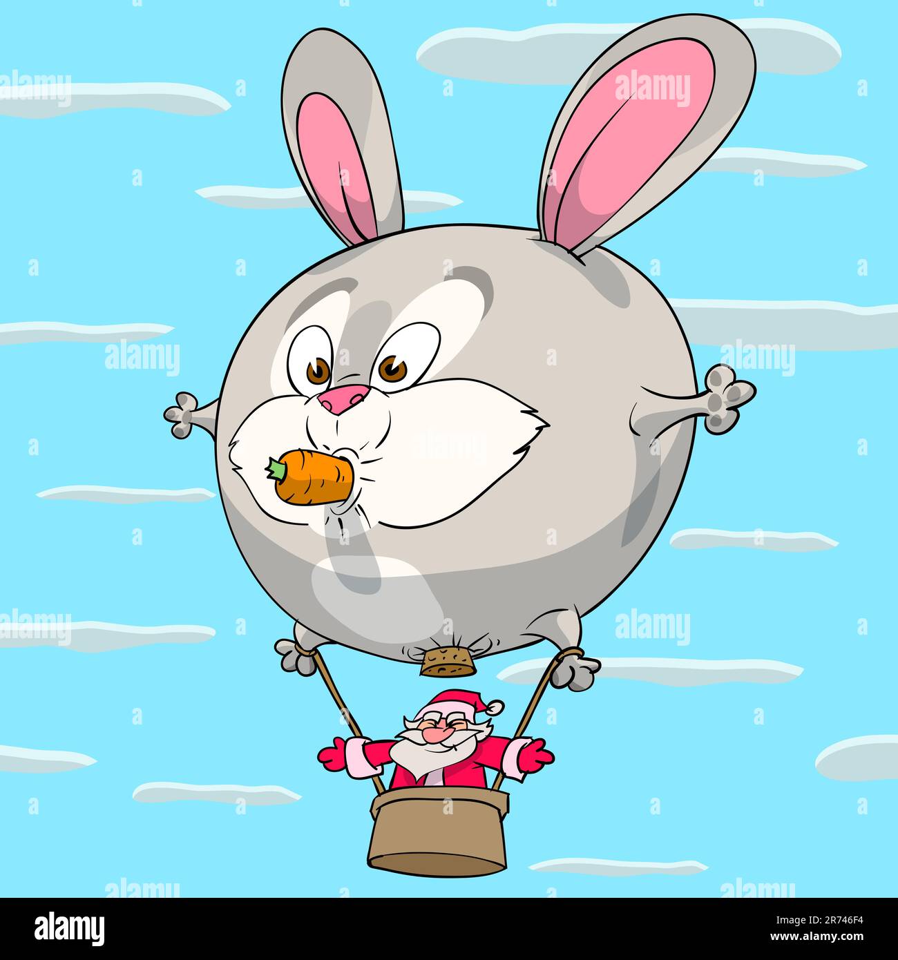 Flying rabbit Stock Vector Images - Alamy