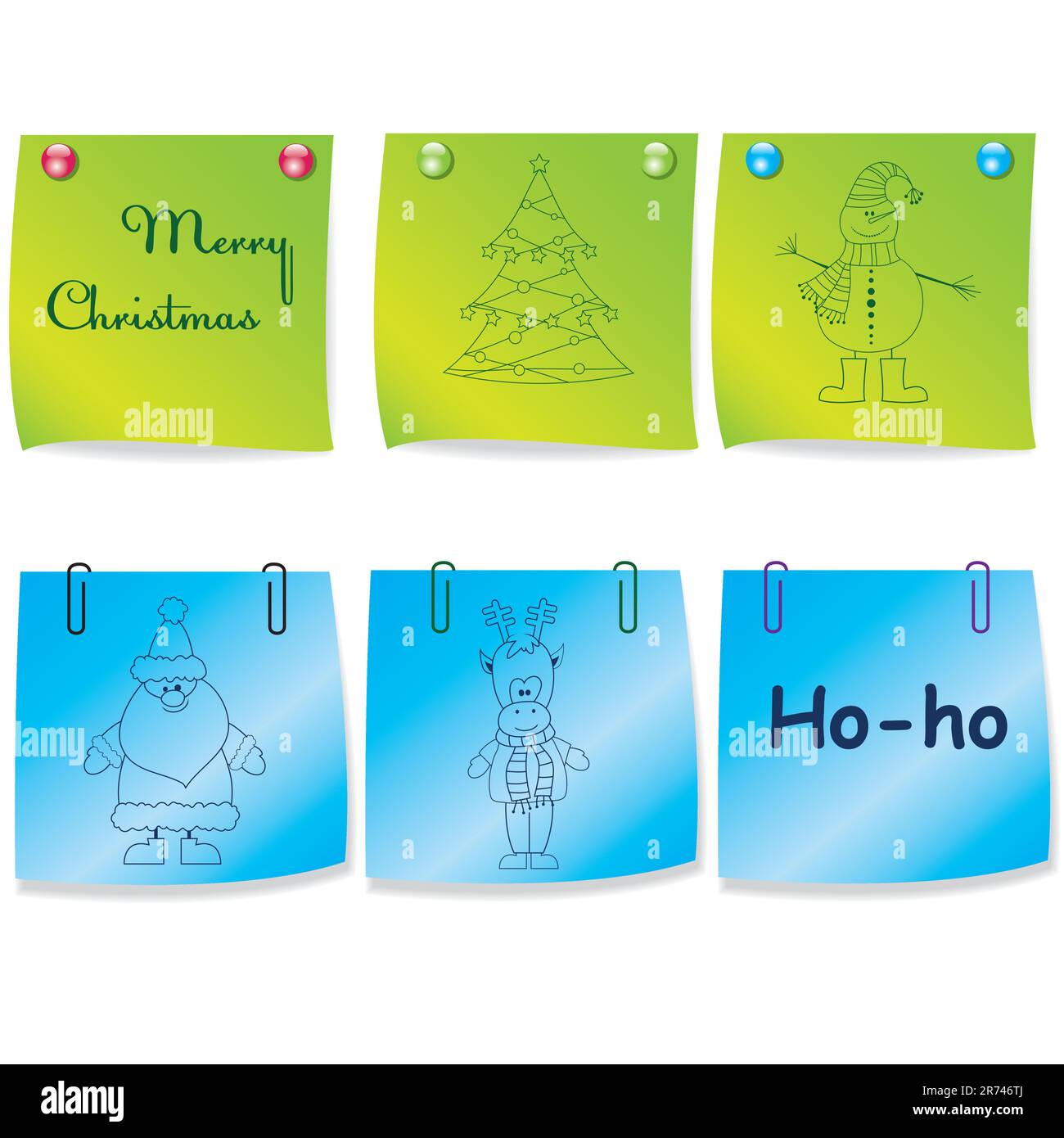 Large Set of colorful note paper.Vector illustration Stock Vector Image ...