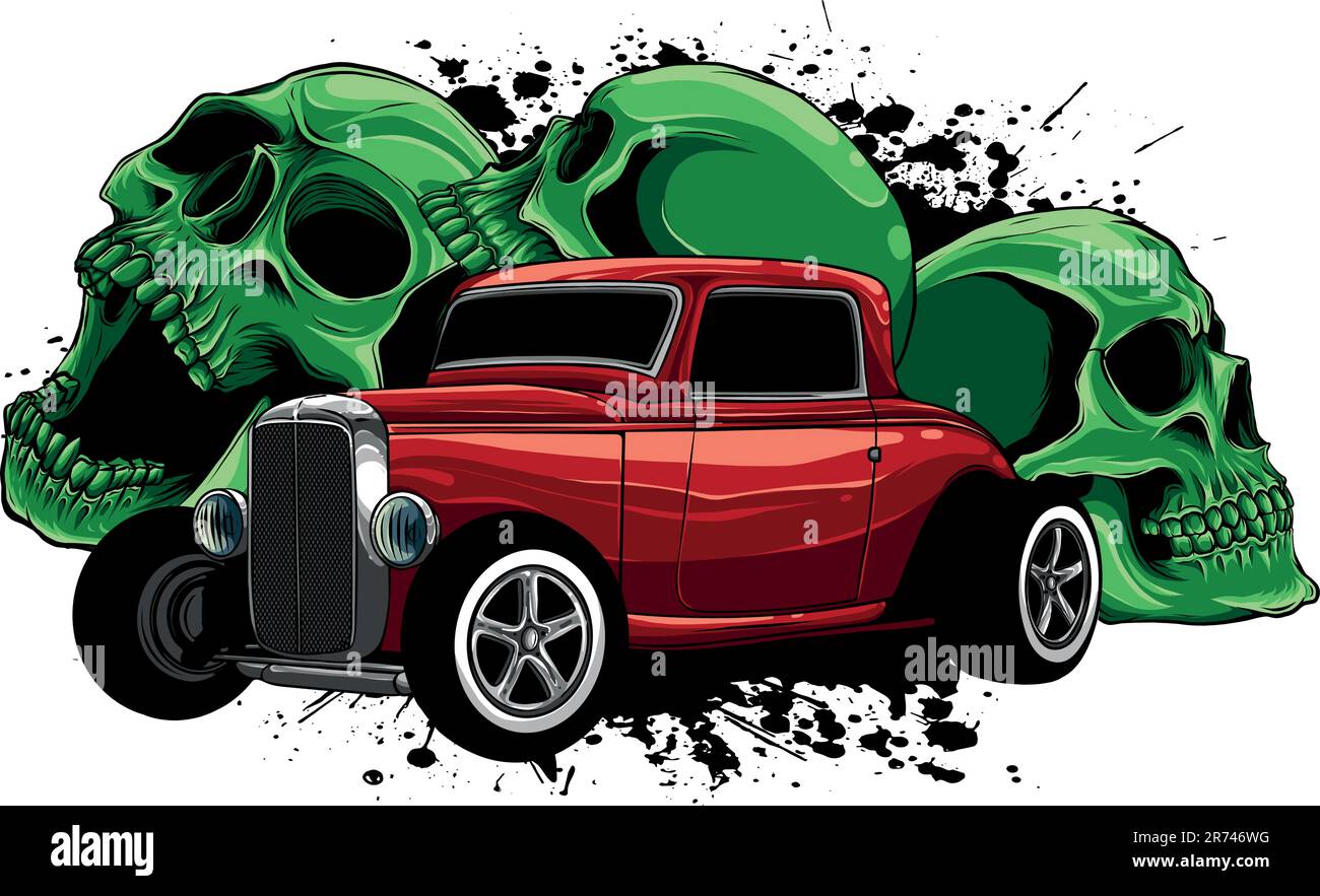 draw of hot rod car vector illustration design Stock Vector Image & Art ...