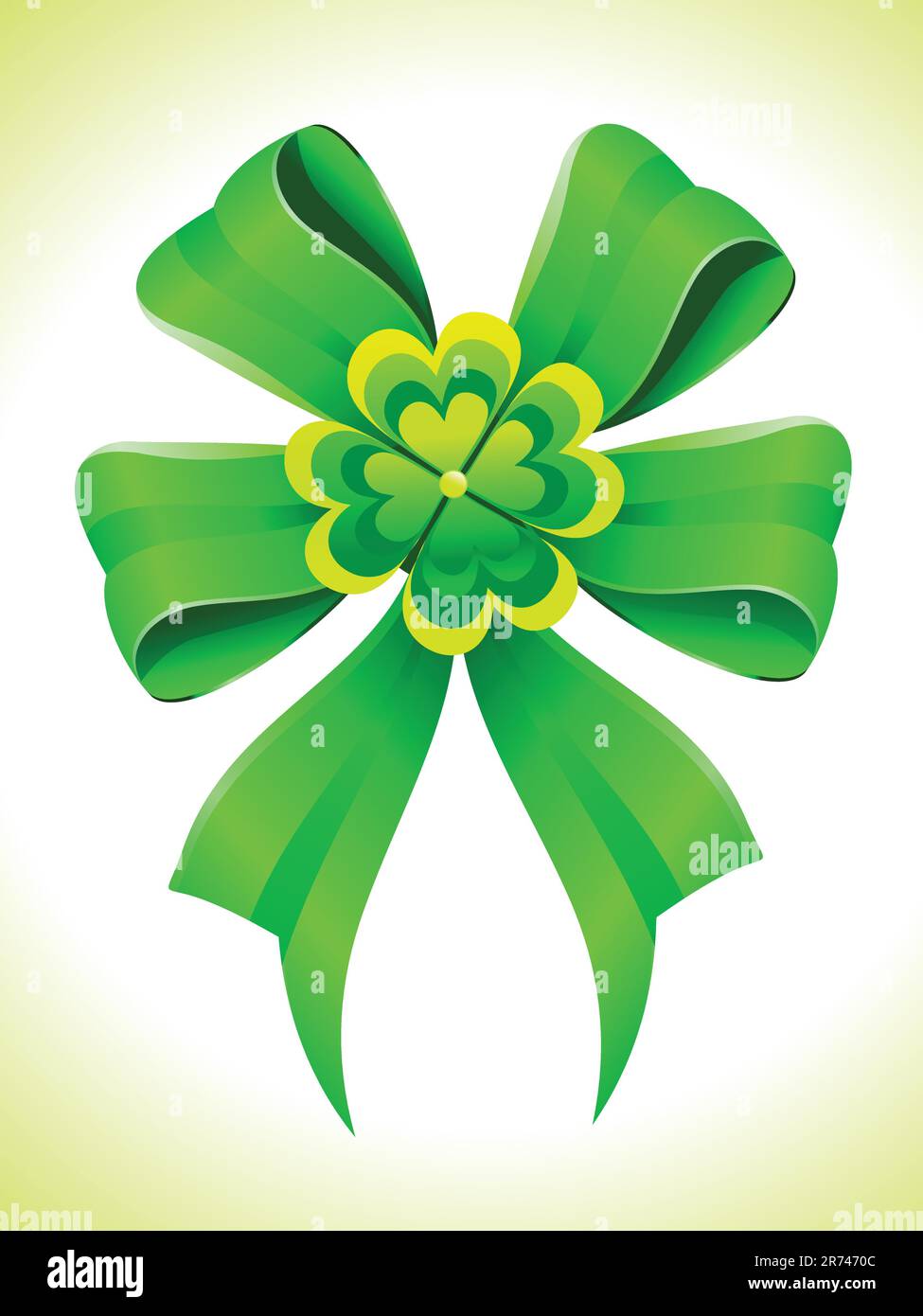 abstract st patrick ribbon vector illustration Stock Vector Image & Art ...