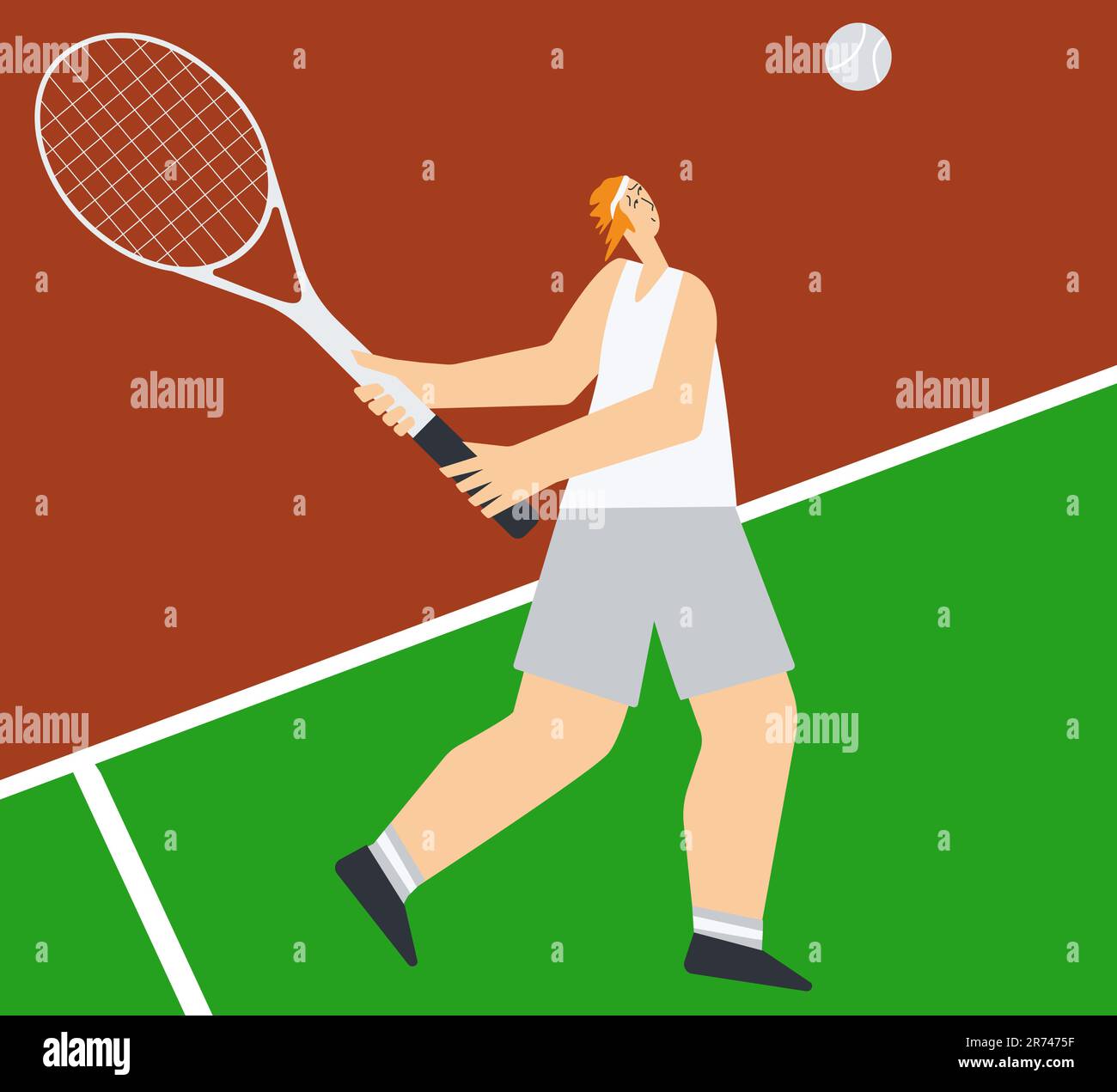 The person playing tennis. Sportsman waiting for tennis ball Sporty ...