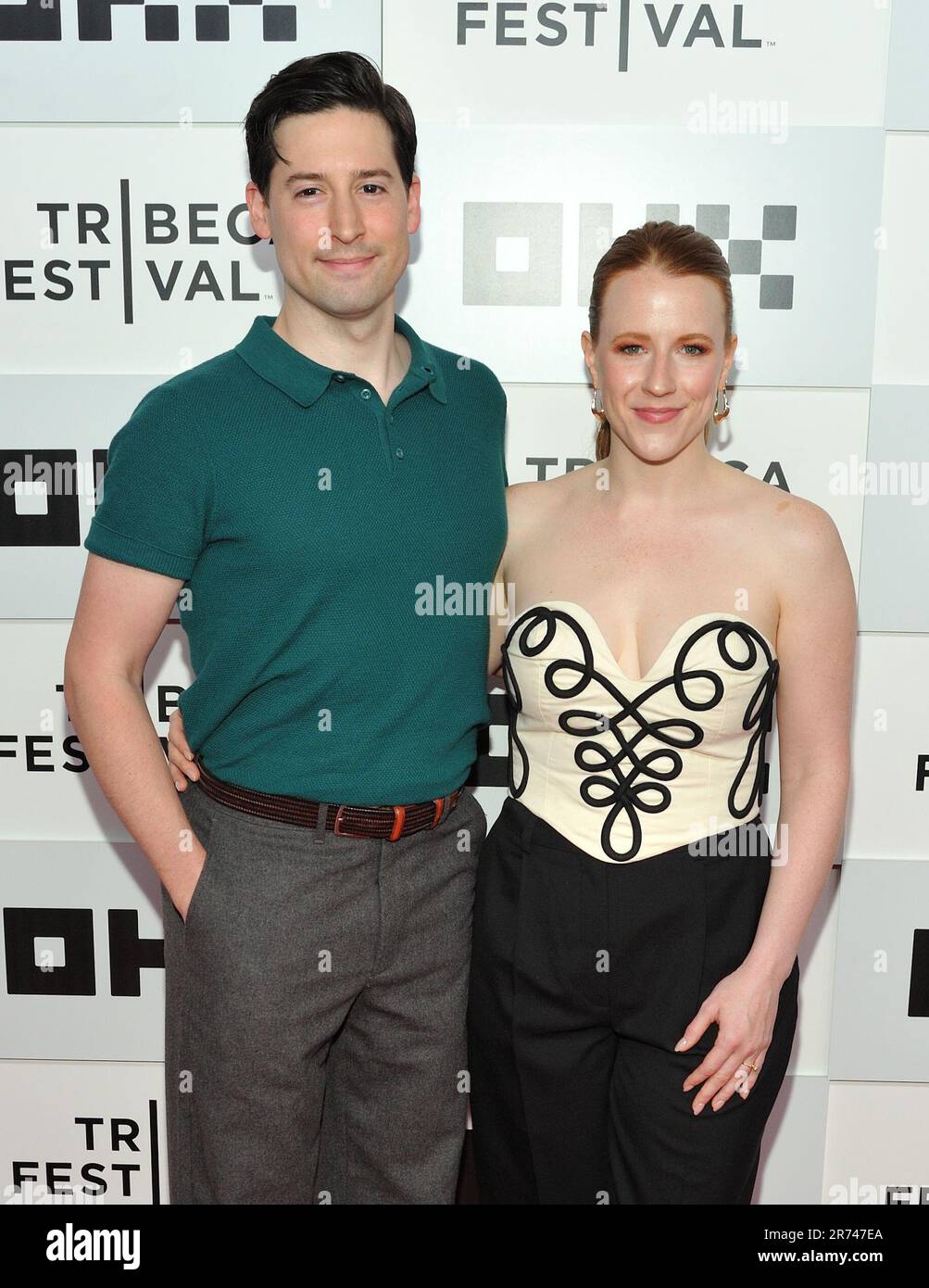 New York, USA. 12th June, 2023. L-R: Alex Mandell and Molly Jobe attend ...
