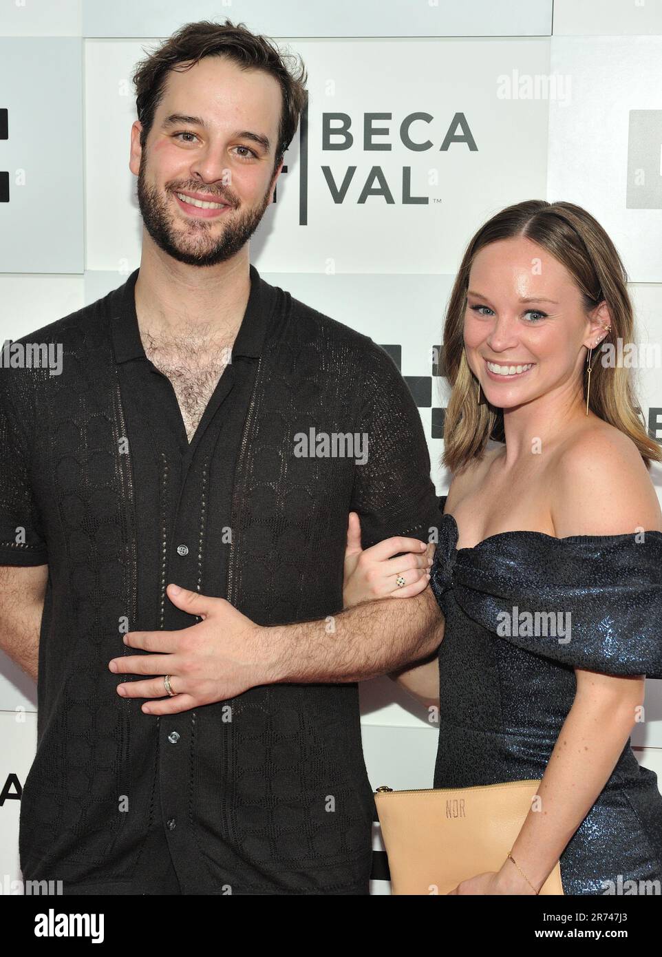 New York, USA. 12th June, 2023. L-R: Ryan Vona and Caitlin Houlahan ...