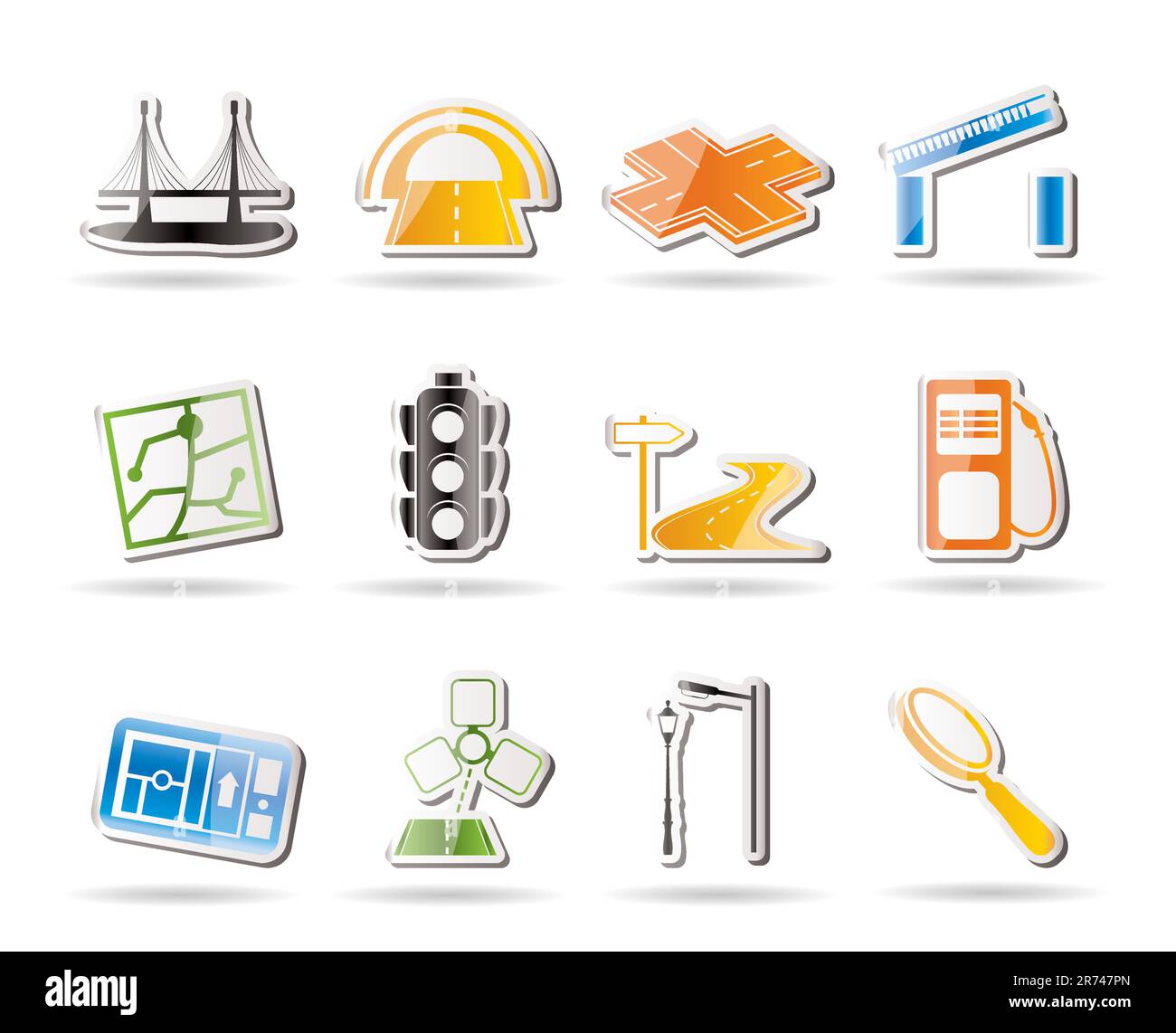 Navigation road station Cut Out Stock Images & Pictures - Alamy