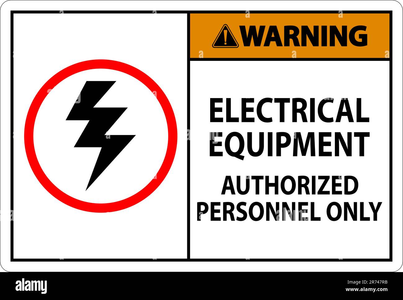 Electrical Safety Sign Warning, Electrical Equipment Authorized ...