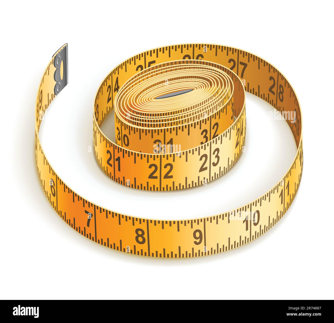 tape measure vector illustration isolated on white background Stock ...