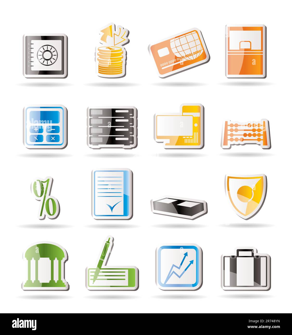 Bank data server room Cut Out Stock Images & Pictures - Alamy