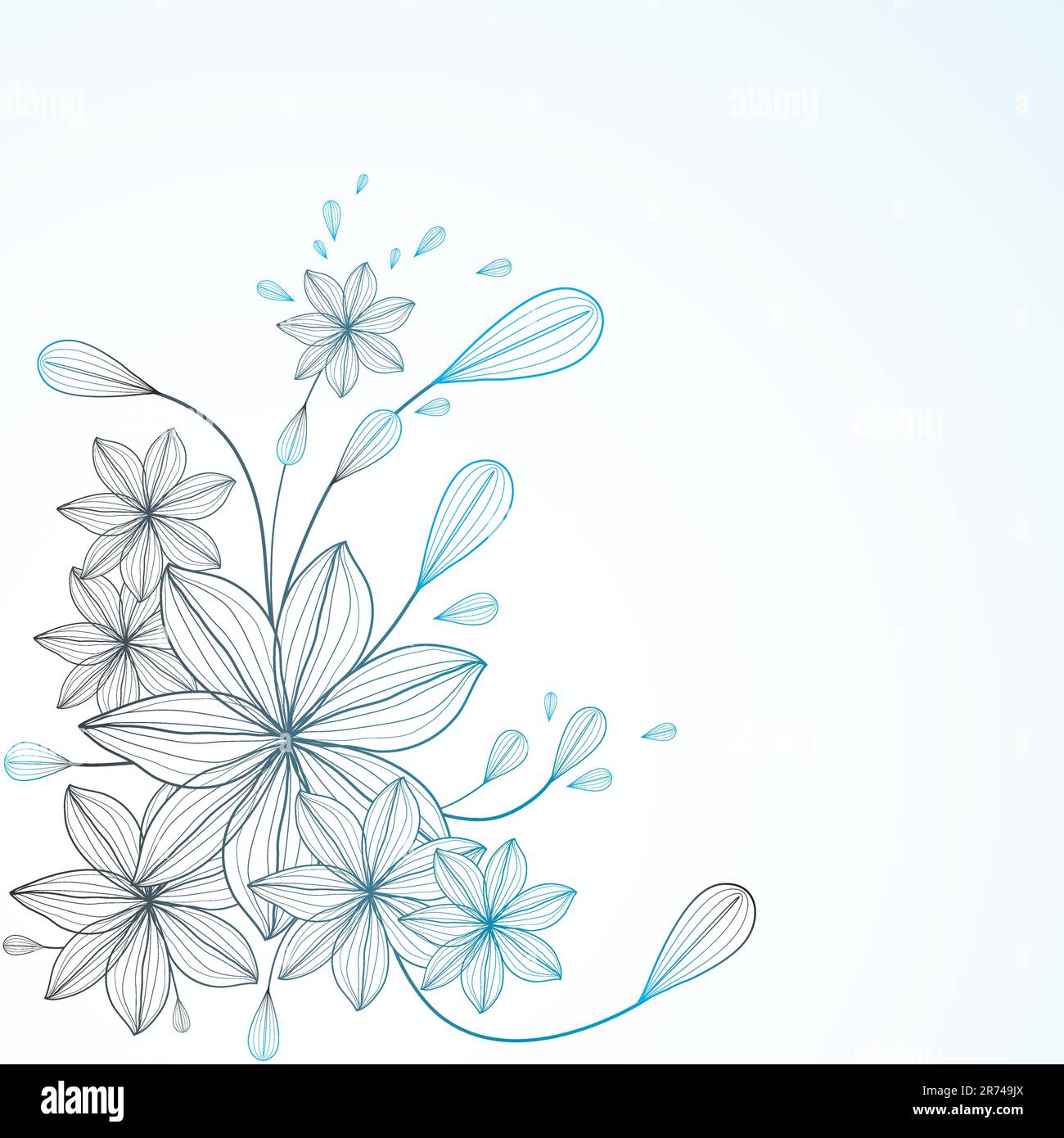 Colourful Spring flowers background. Vector illustration Stock Vector ...