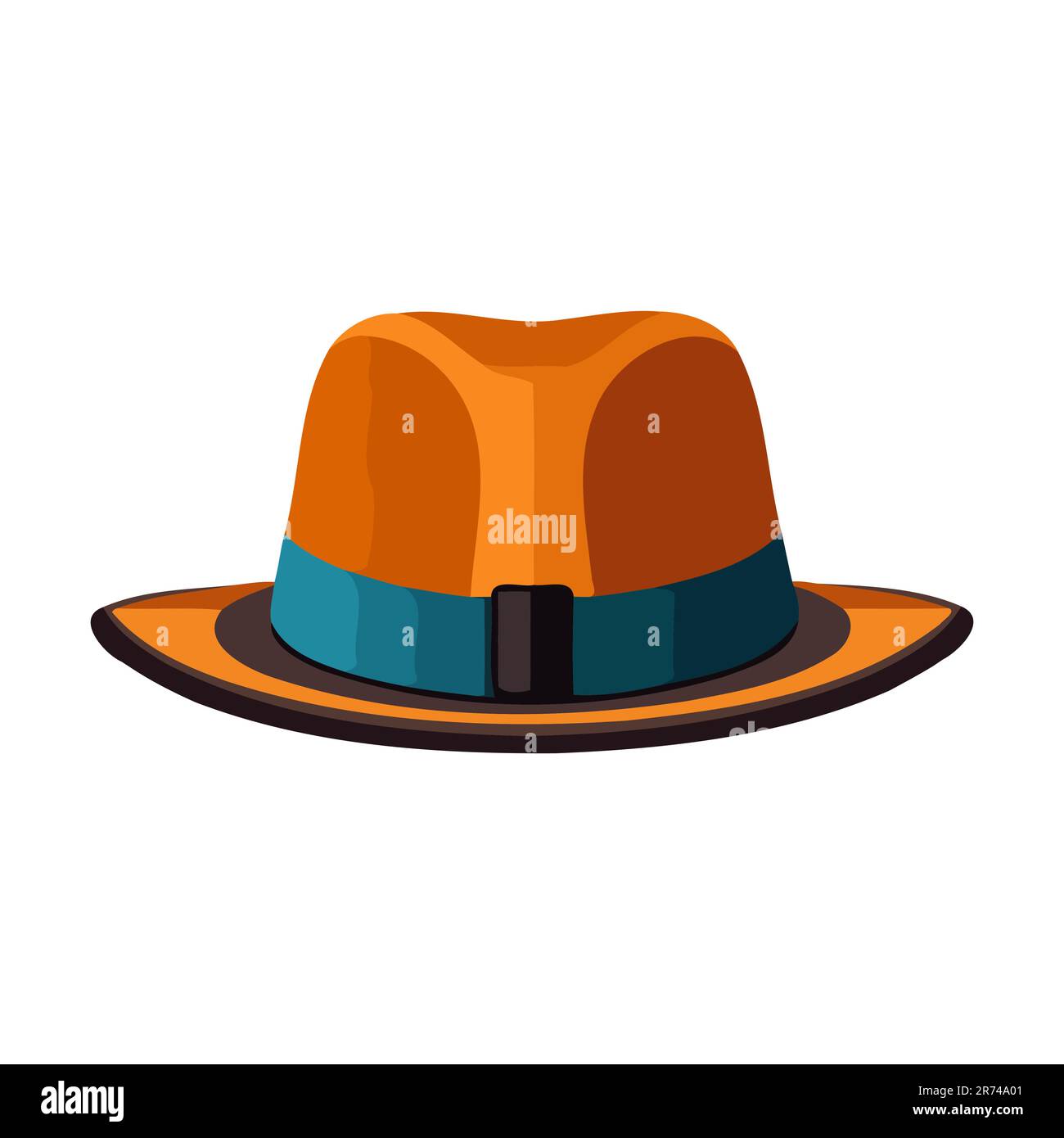 Cute hat. Man hat isolated on white background. Cartoon hat. Vector ...