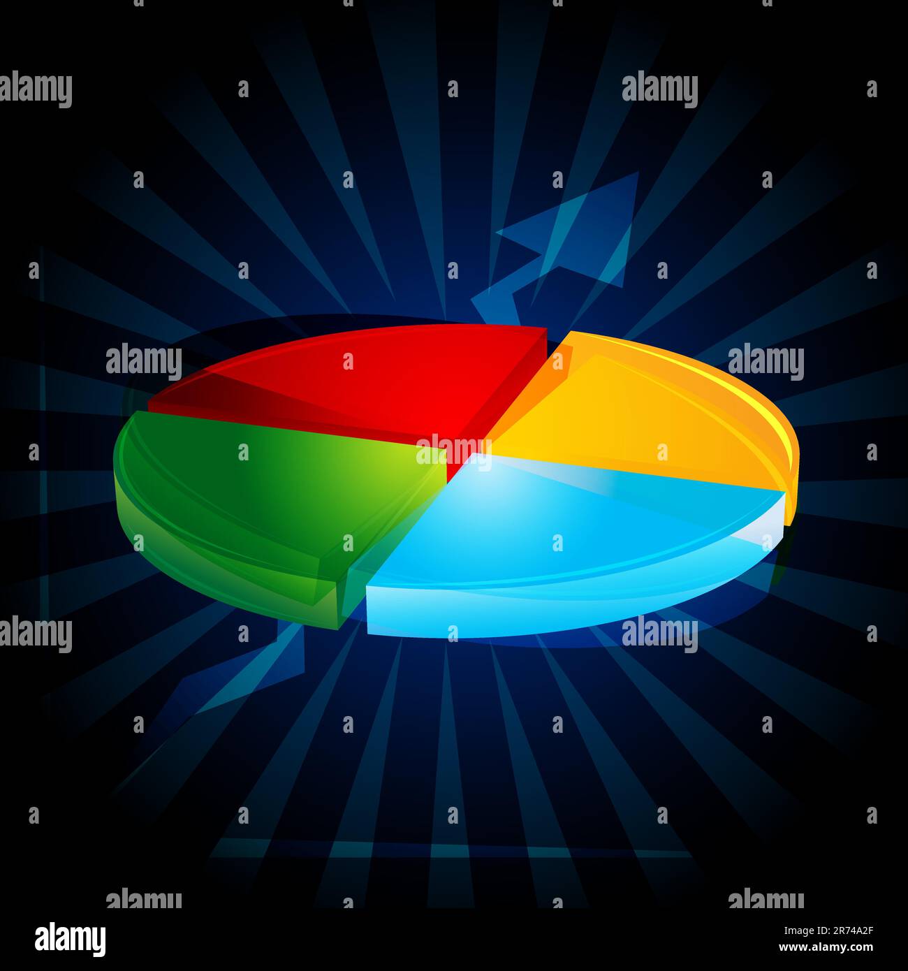 illustration of abstract pie chart Stock Vector Image & Art - Alamy