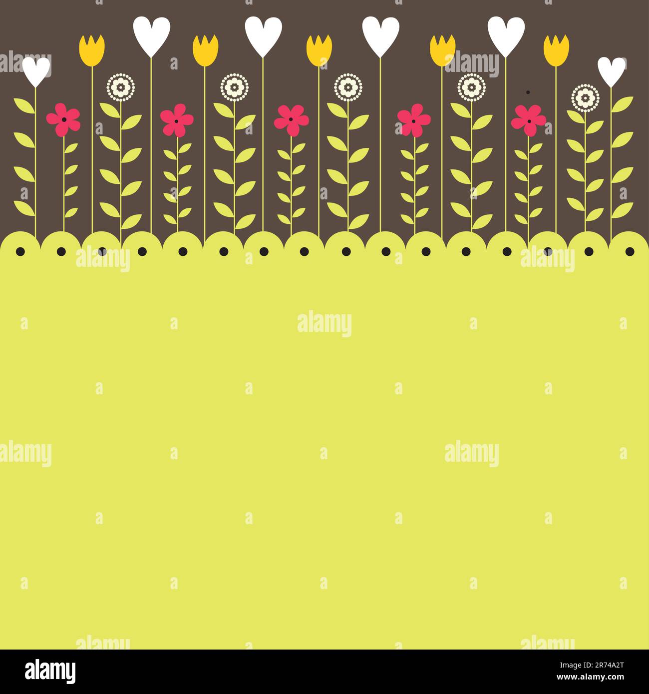 Colourful Spring flowers background. Vector illustration Stock Vector ...