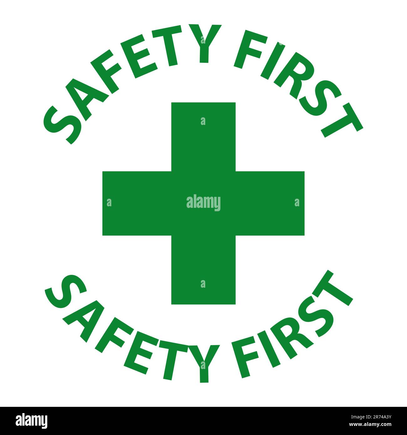 Safety First Sign Vector