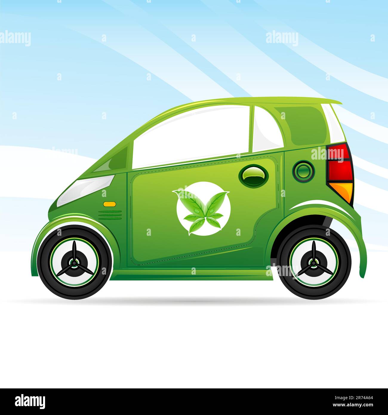 illustration of recycle car Stock Vector Image & Art - Alamy