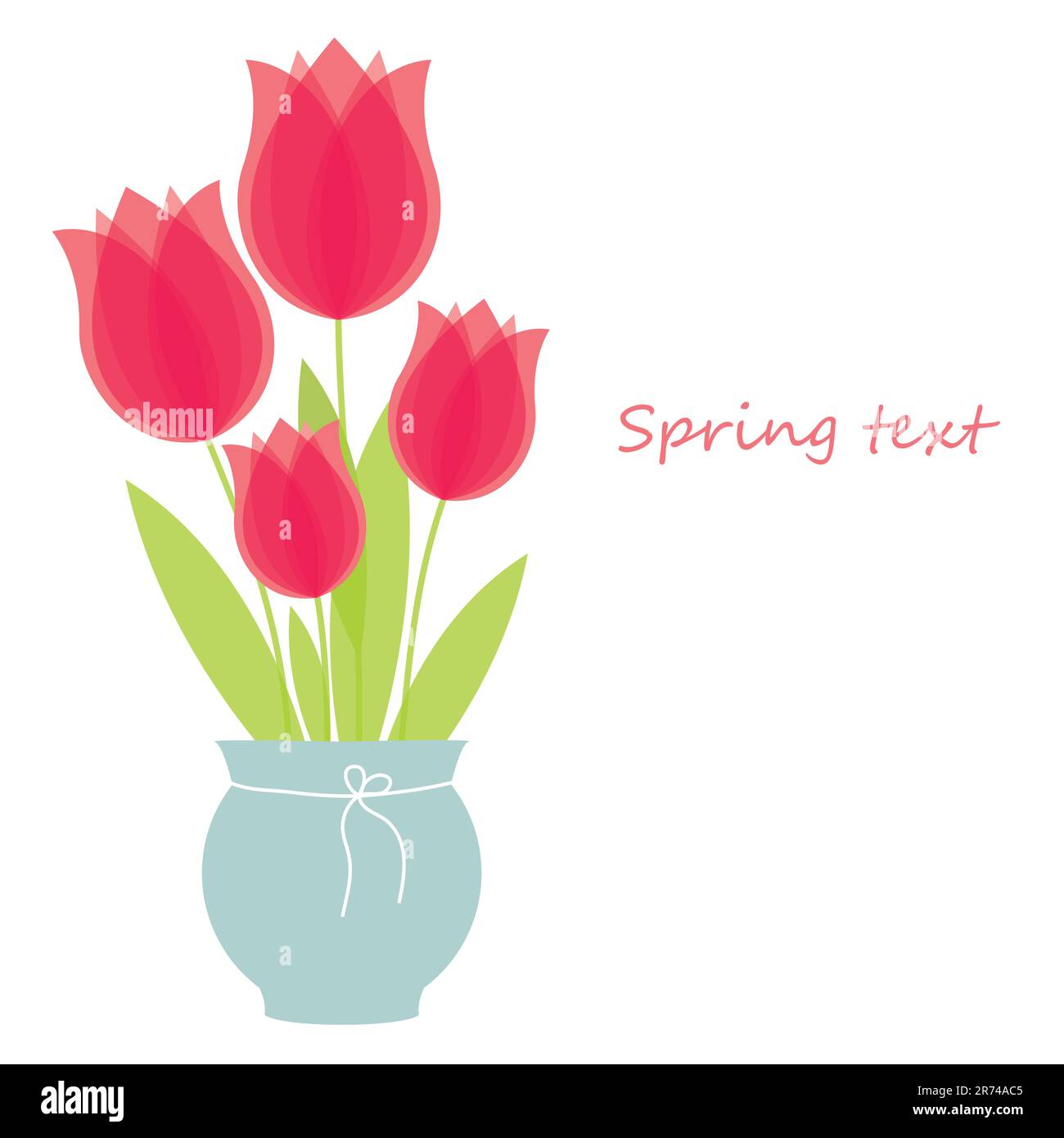 Colourful Spring flowers background. Vector illustration Stock Vector ...