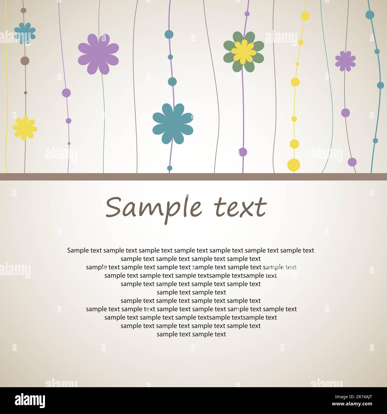 Colourful Spring flowers background. Vector illustration Stock Vector ...