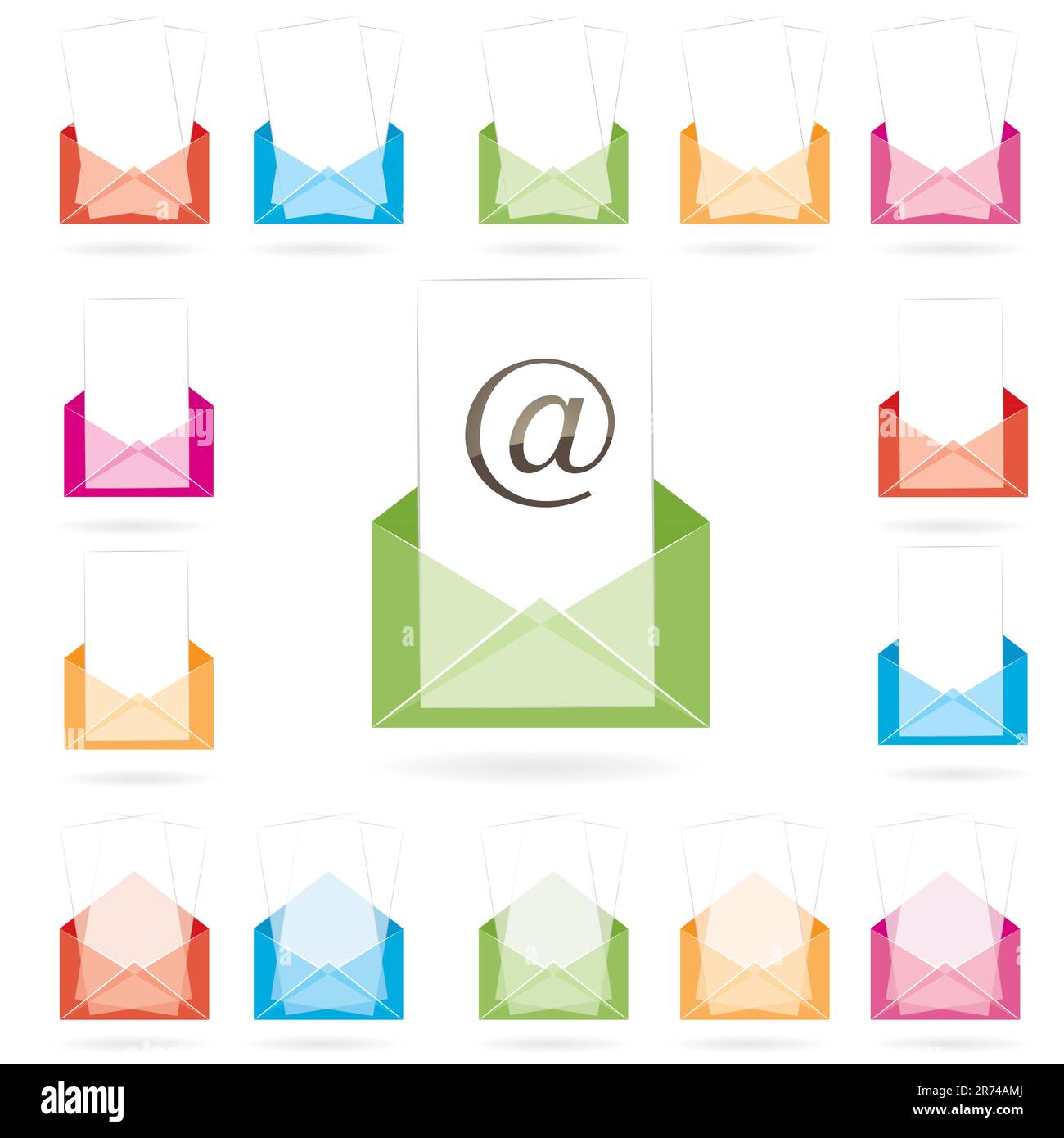 Colorful pink mail with heart . vector illustration Stock Vector Image ...