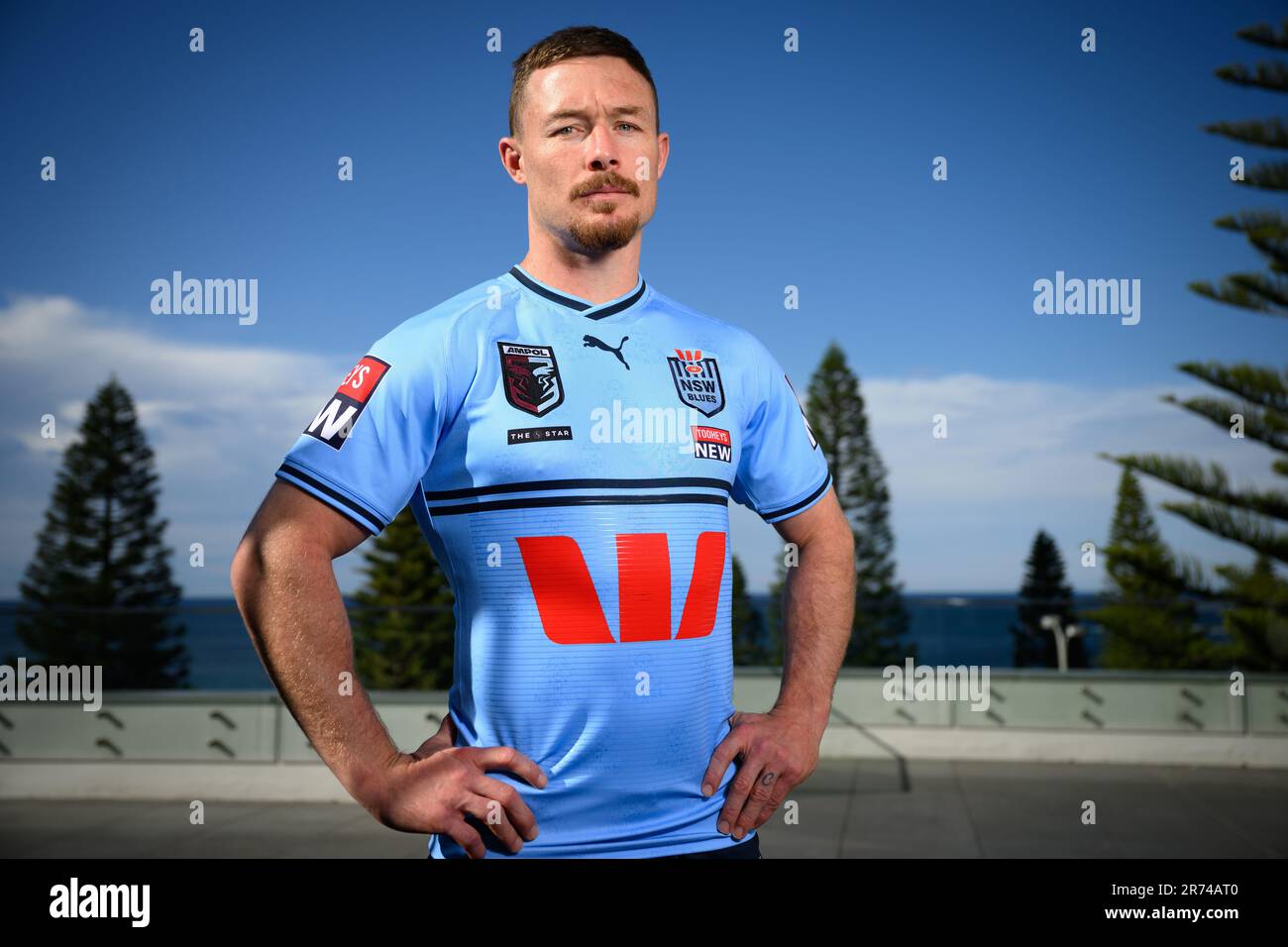 Sydney, Australia. 13th June, 2023. Damien Cook poses for photographs ...