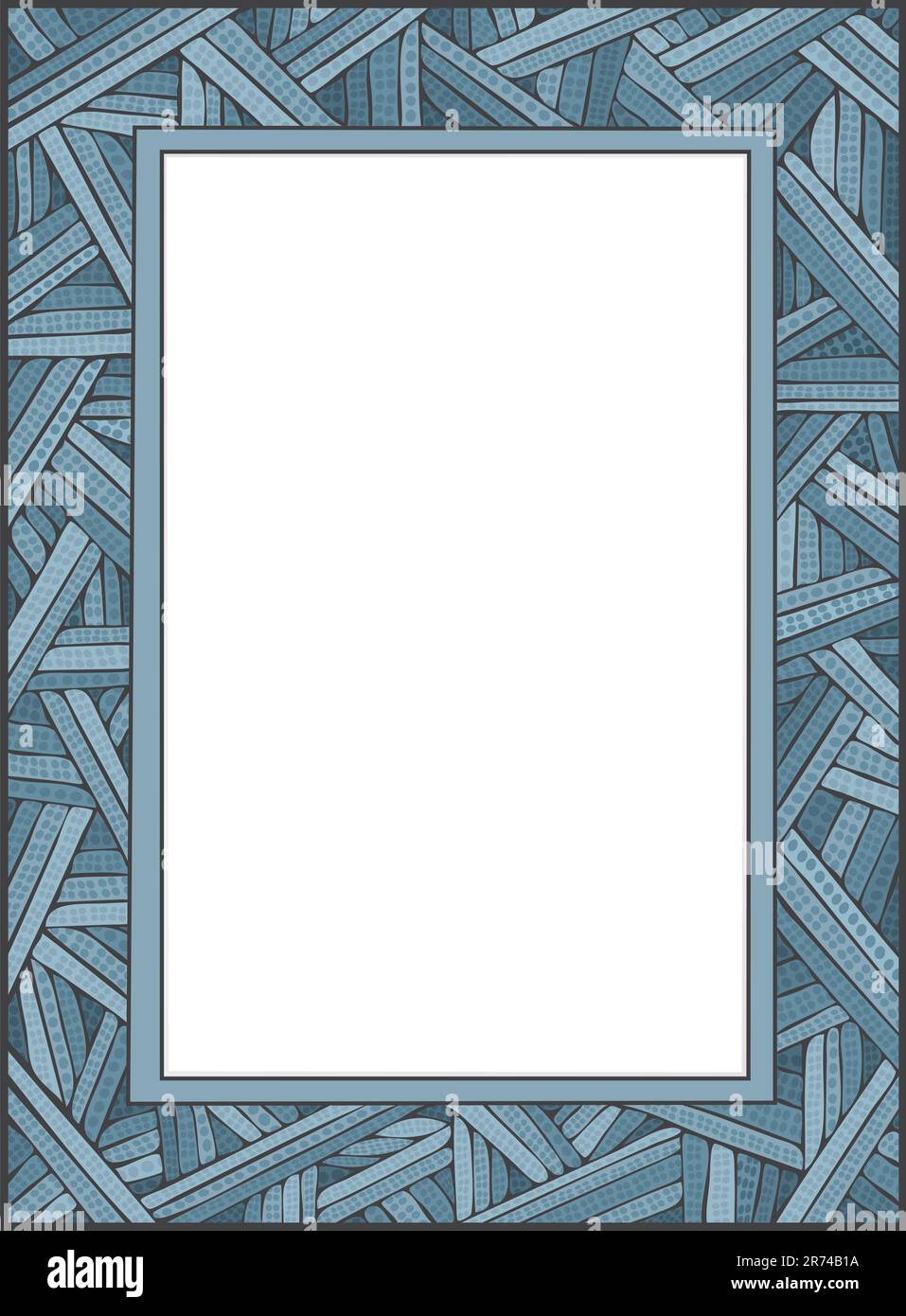 Vector art in Illustrator 8. Hand-drawn, loose style, abstract frame in ...