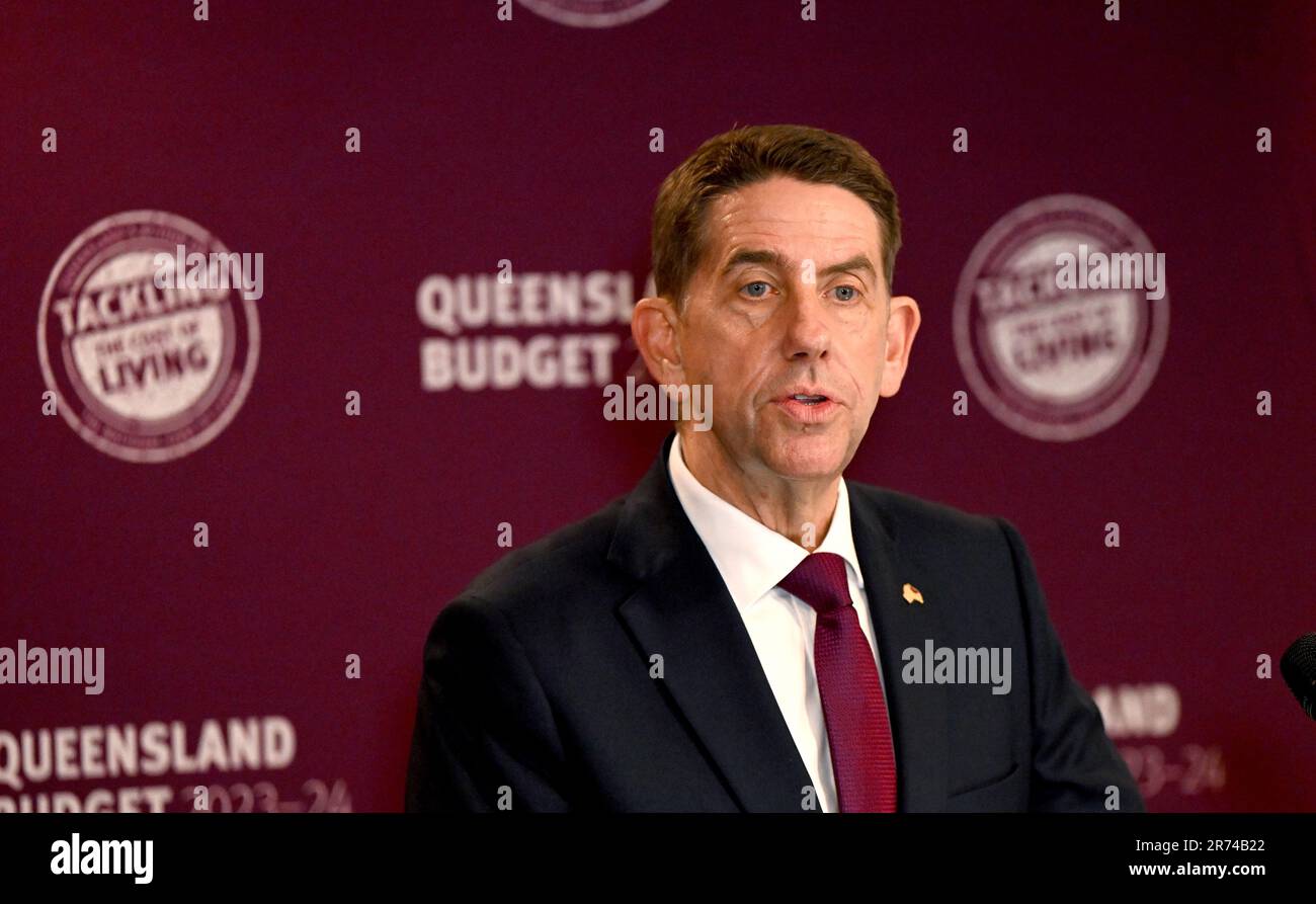 Brisbane, Australia. 13th June, 2023. Queensland Treasurer Cameron Dick ...