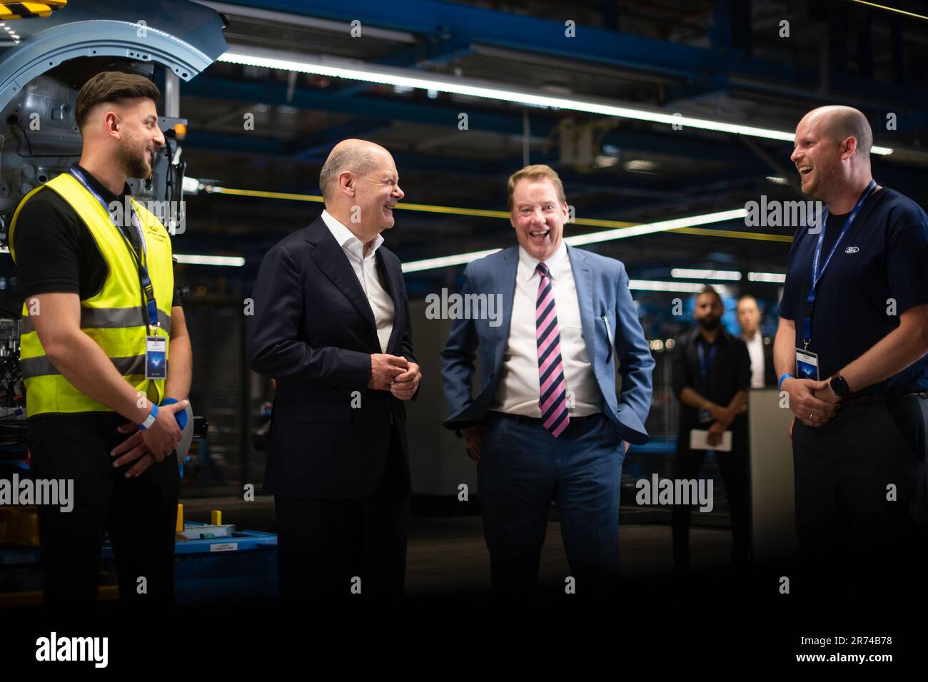 Cologne, Germany. 12th June, 2023. German Chancellor Olaf Scholz (2nd ...