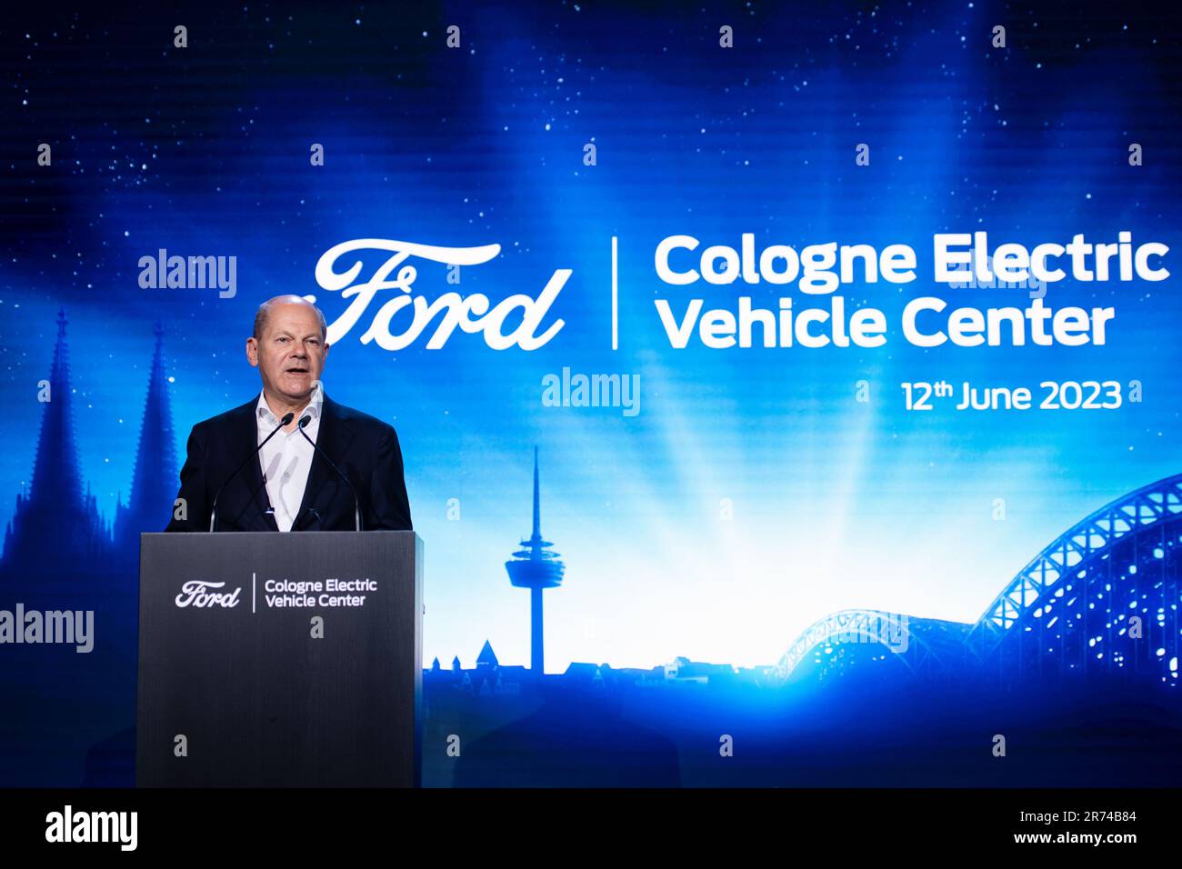 Cologne, Germany. 12th June, 2023. German Chancellor Olaf Scholz (SPD ...