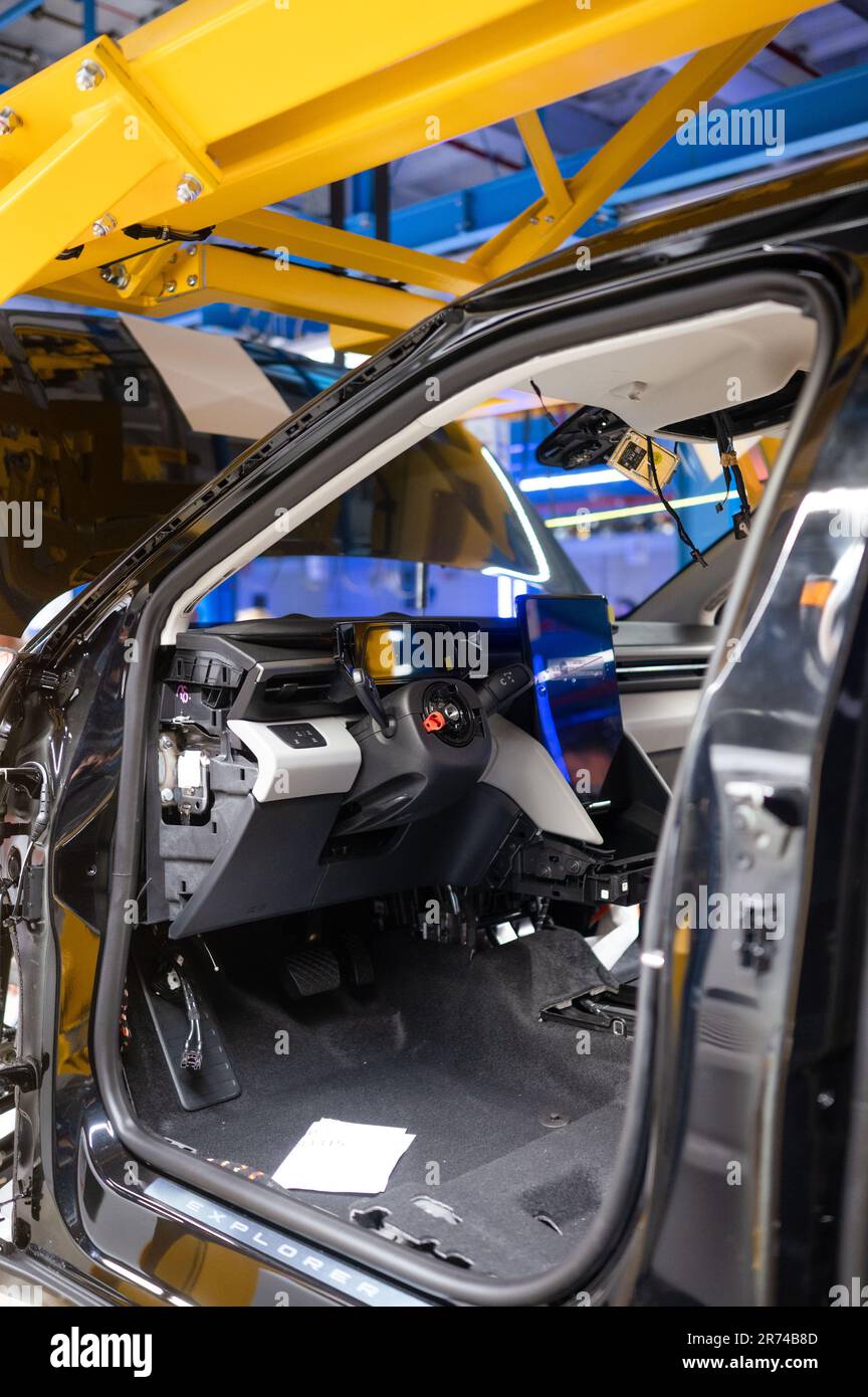 Cologne, Germany. 12th June, 2023. A Ford Explorer is seen in assembly ...