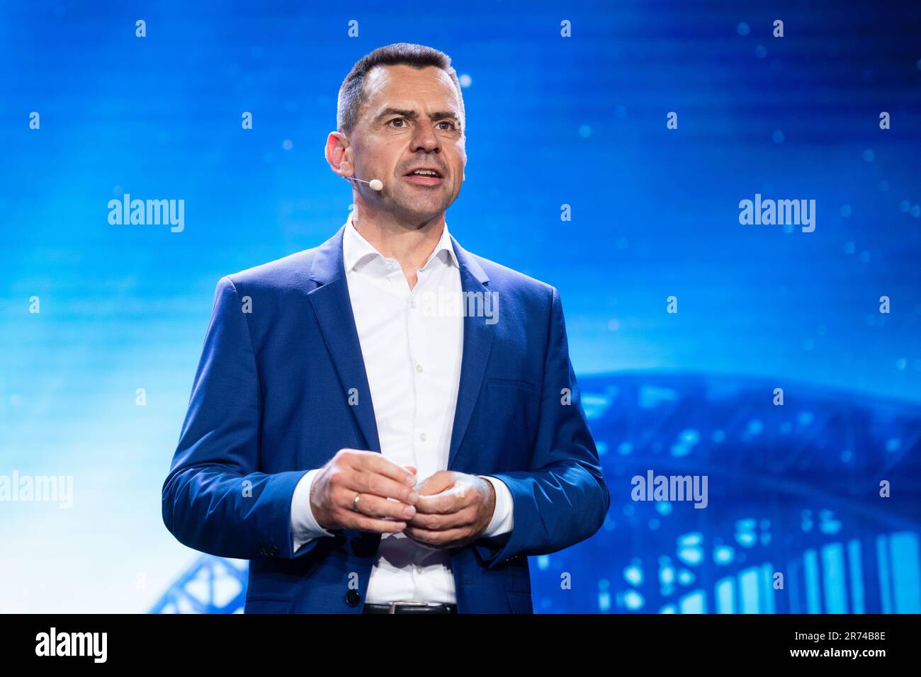 Cologne, Germany. 12th June, 2023. Martin Sander, CEO of Ford-Werke ...