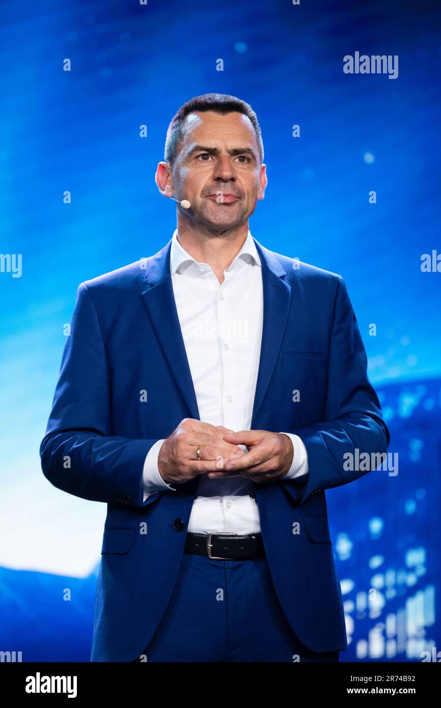 Cologne, Germany. 12th June, 2023. Martin Sander, CEO of Ford-Werke ...