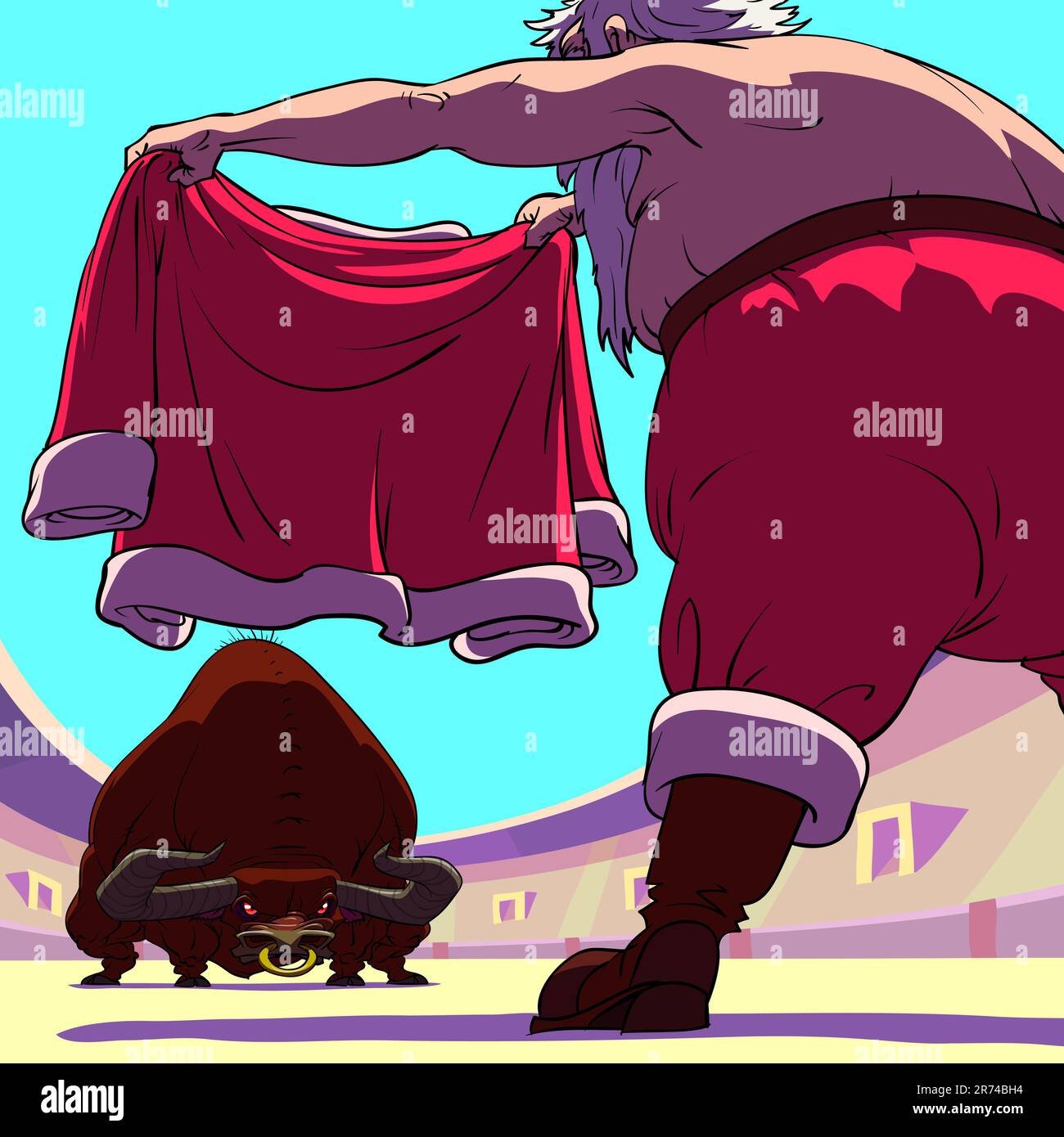 Bull riding picture Stock Vector Images - Alamy