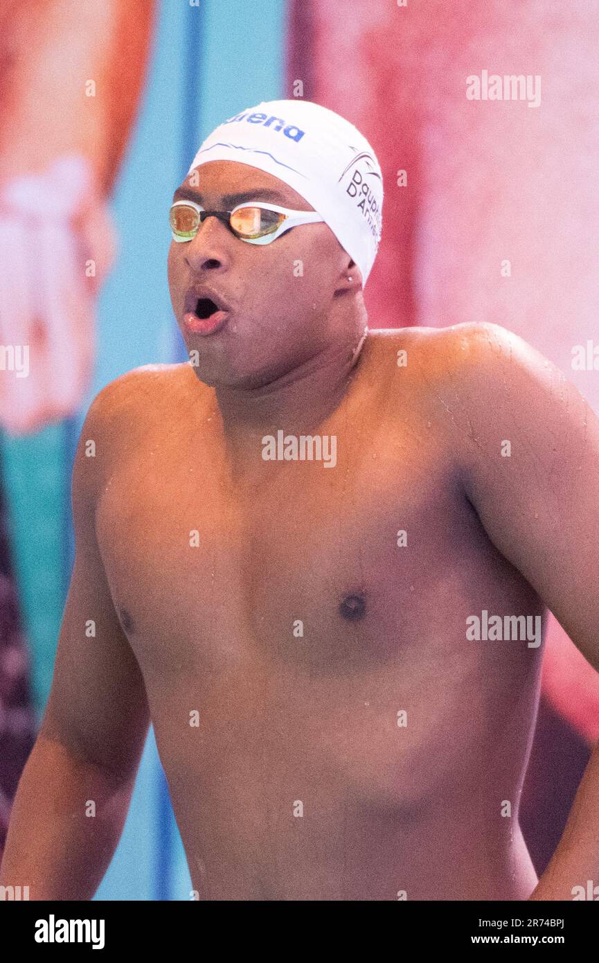 Rennes, France. 12th June, 2023. Yohan Ndoye-Brouard competes during ...