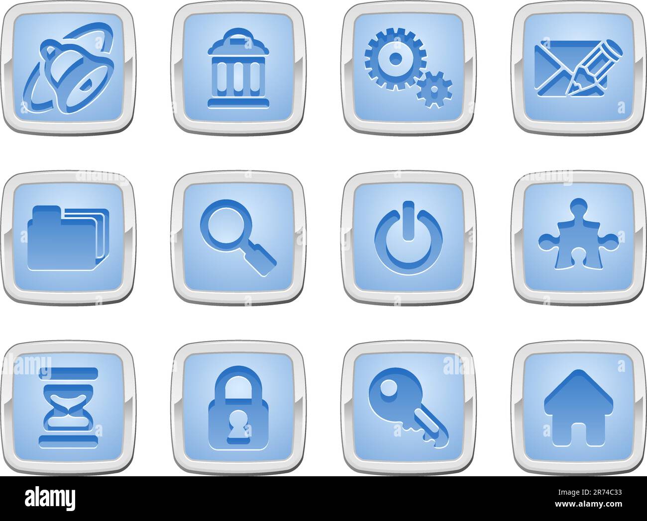 Power icon series set hi-res stock photography and images - Alamy