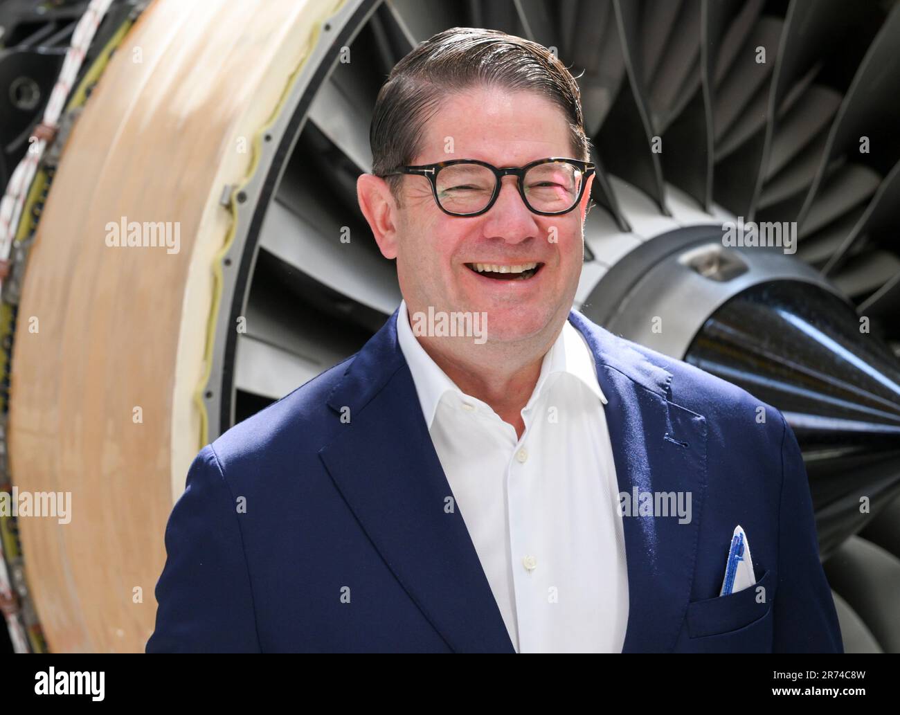 Blankenfelde Mahlow, Germany. 09th June, 2023. Eric Martel, CEO ...