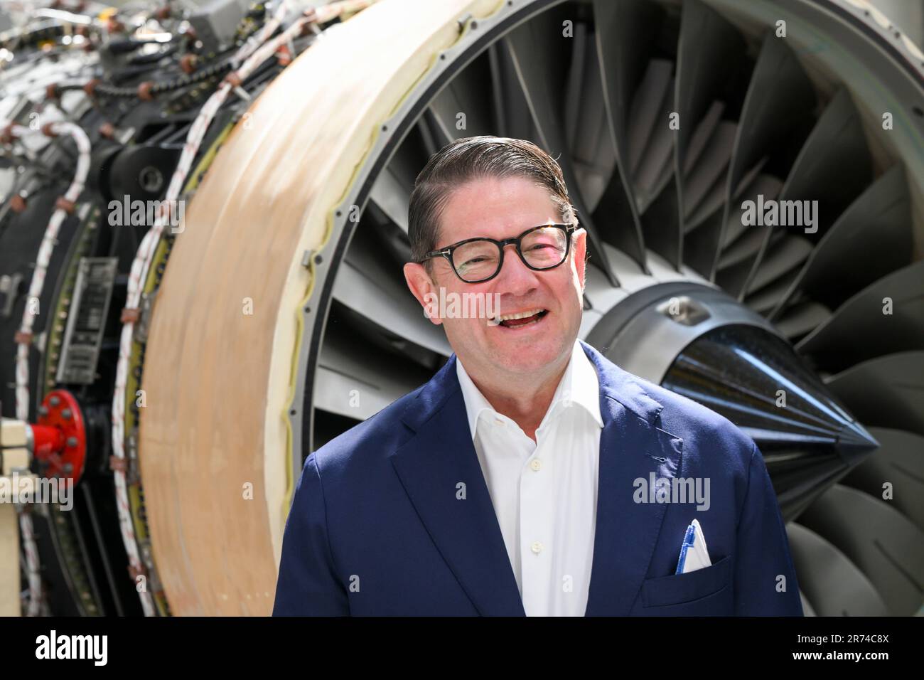 Blankenfelde Mahlow, Germany. 09th June, 2023. Eric Martel, CEO ...