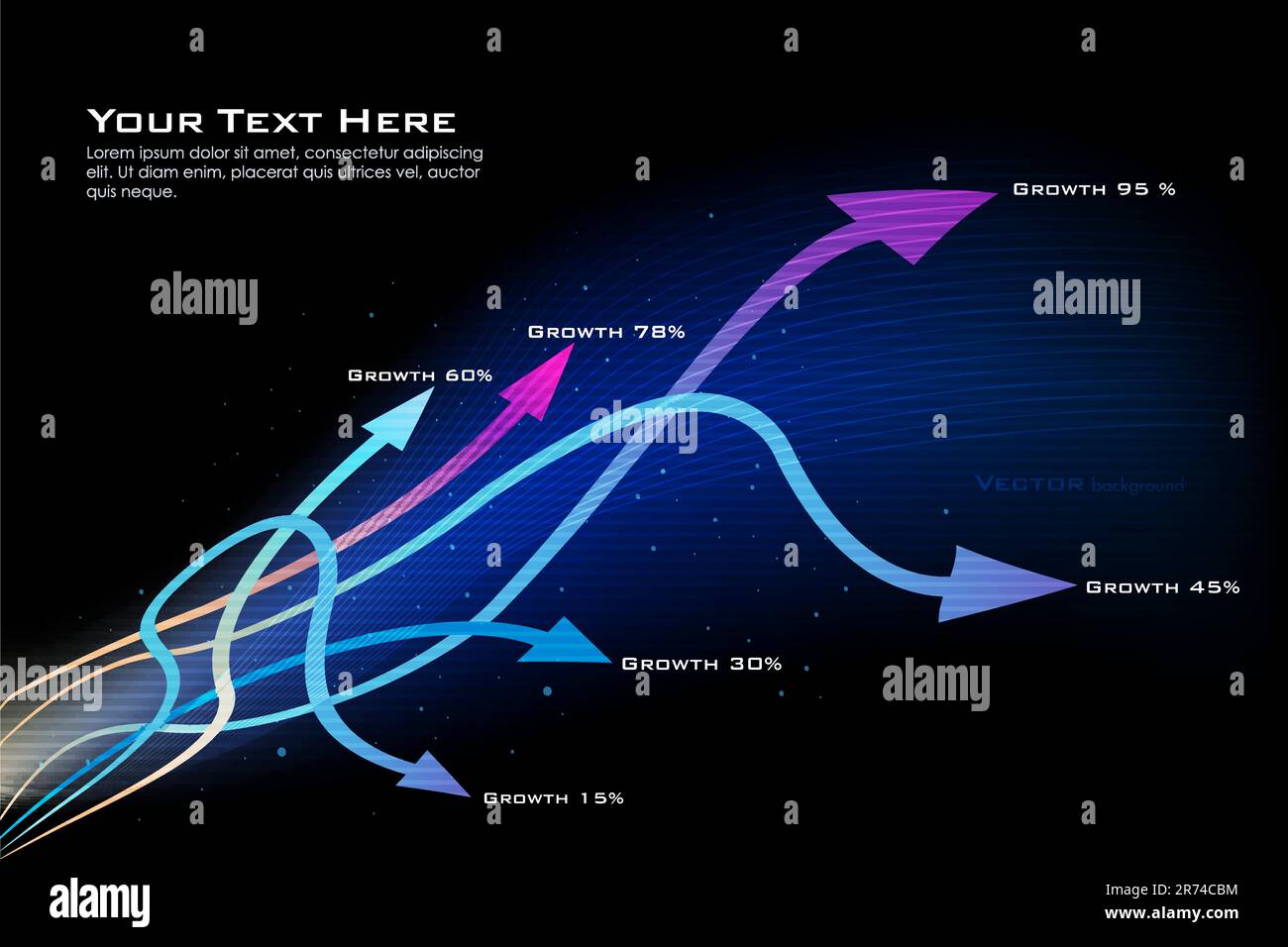 illustration of business card with graph Stock Vector Image & Art - Alamy