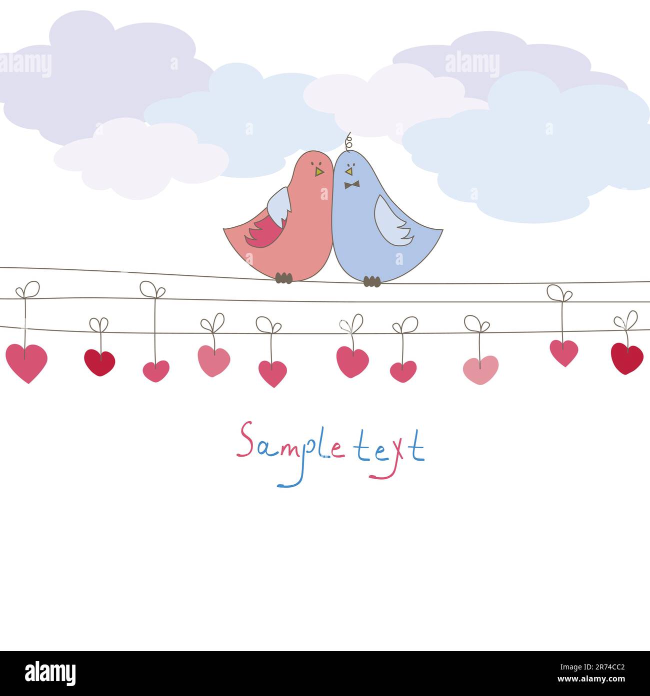 Two birds. vector illustration Stock Vector Image & Art - Alamy