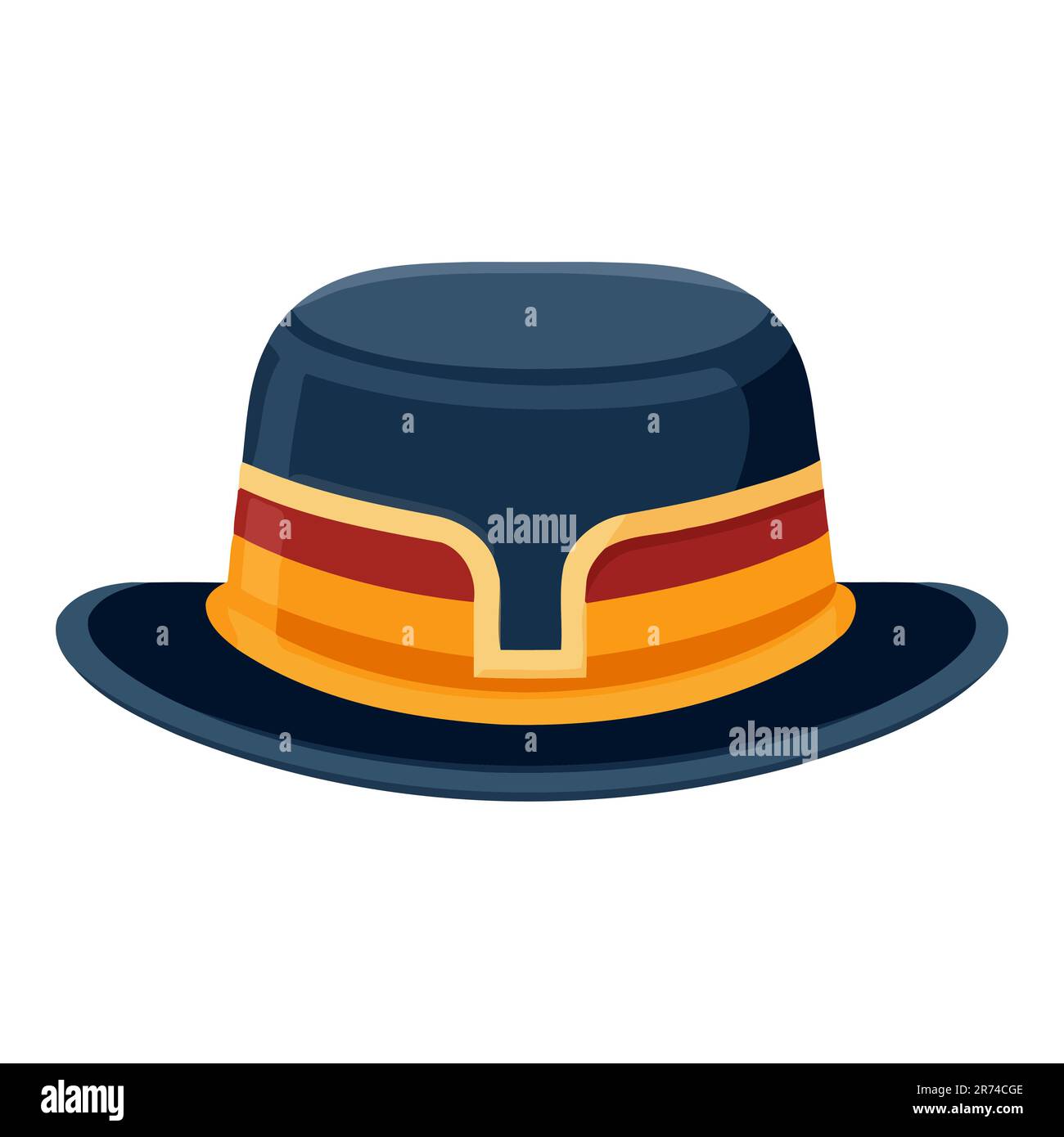 Cute hat. Man hat isolated on white background. Cartoon hat. Vector ...