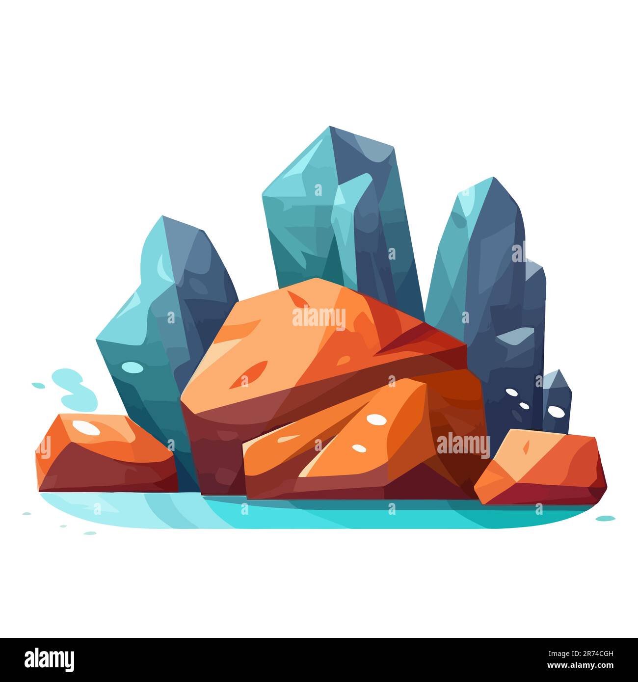 Smooth sand stone Stock Vector Images - Alamy