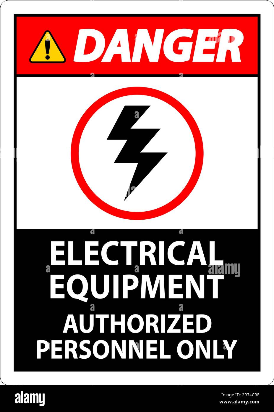 Electrical Safety Sign Danger, Electrical Equipment Authorized ...