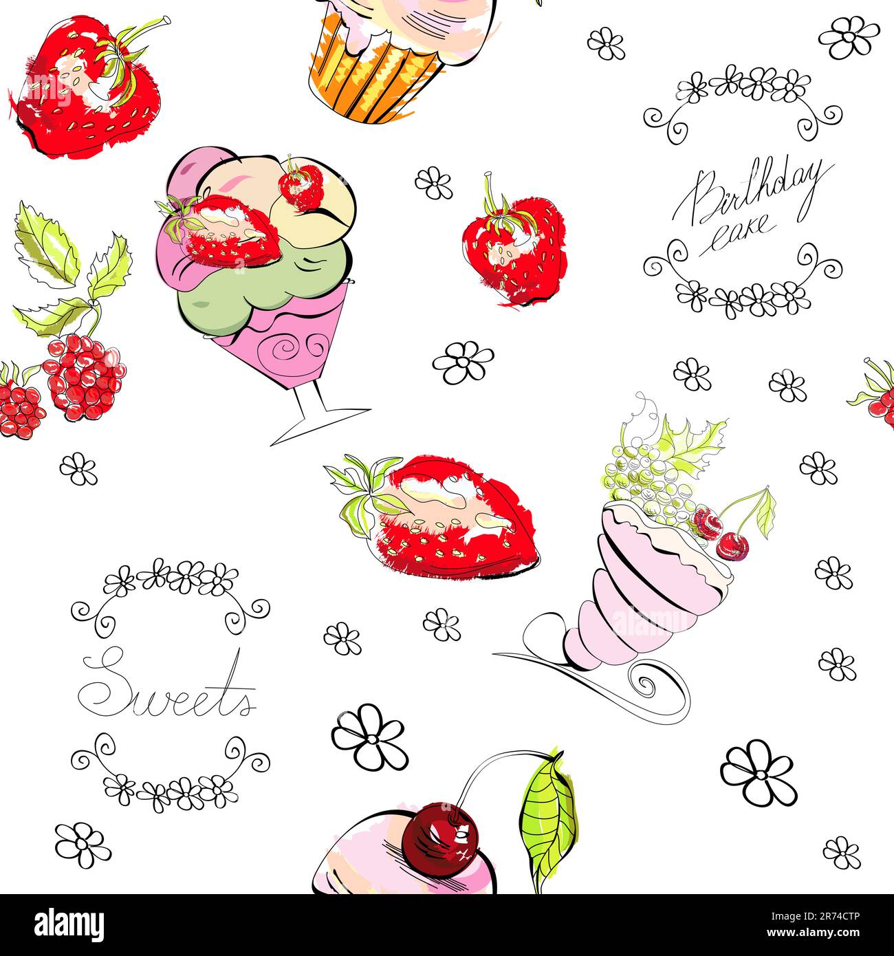 Sweets image Stock Vector Images - Alamy