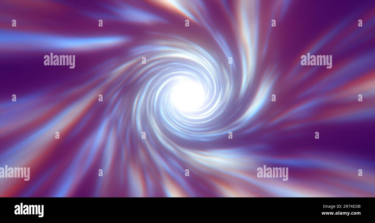 Abstract tunnel twisted swirl of cosmic hyperspace magical bright ...