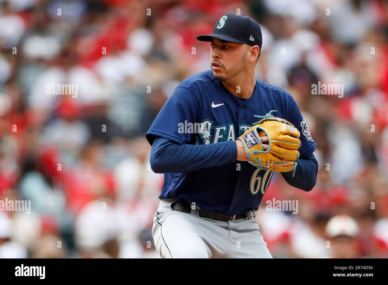 ANAHEIM, CA - JUNE 11: Seattle Mariners relief pitcher Tayler Saucedo ...