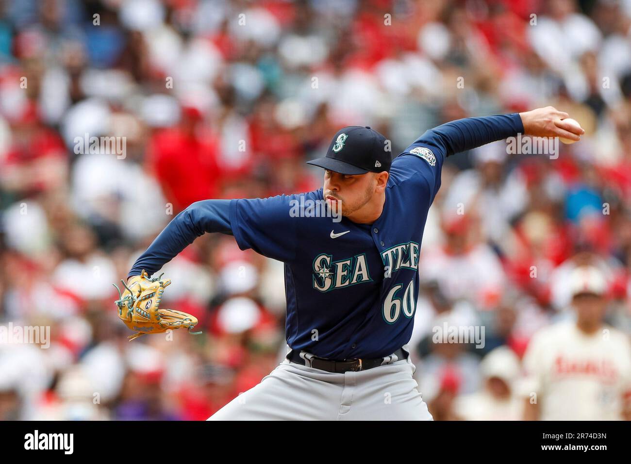 ANAHEIM, CA - JUNE 11: Seattle Mariners relief pitcher Tayler Saucedo ...