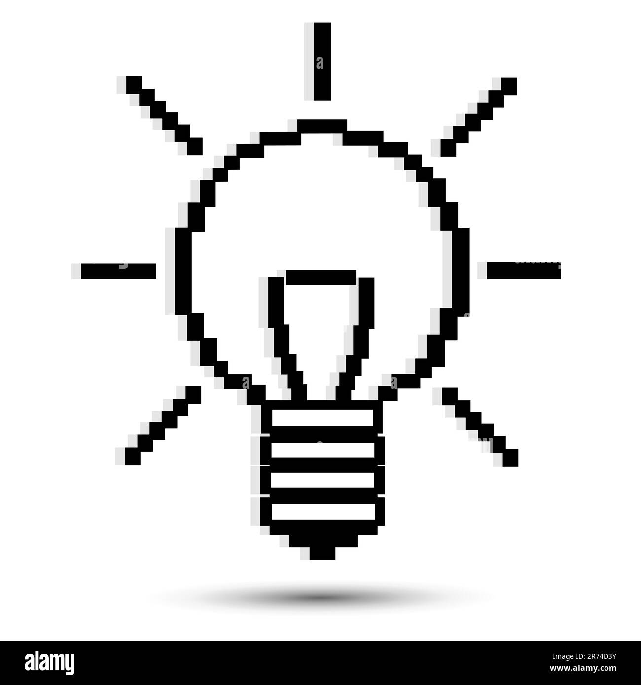 illustration of sketchy electric bulb on white background Stock Vector ...