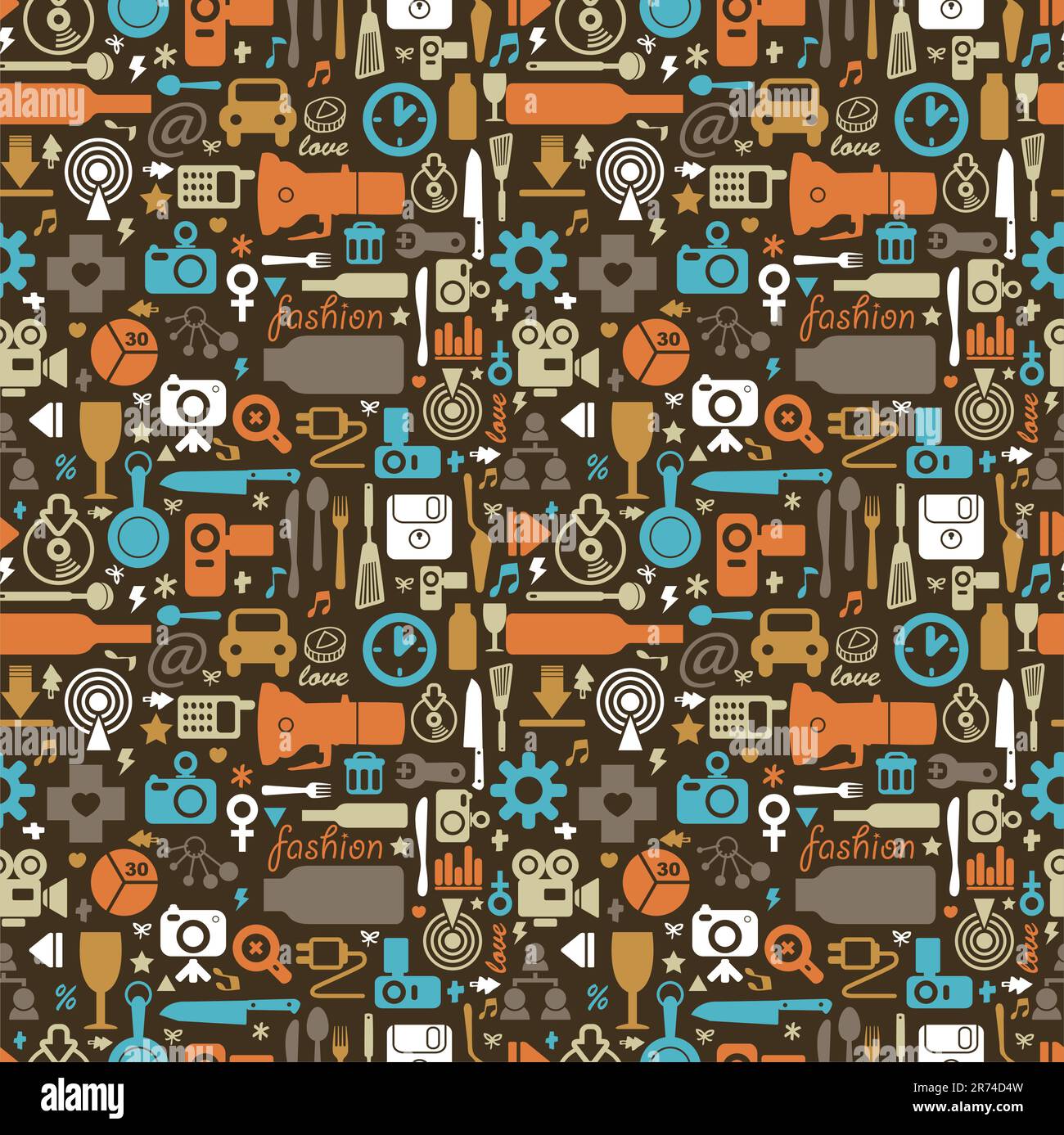 icon seamless pattern,vector illustration Stock Vector Image & Art - Alamy