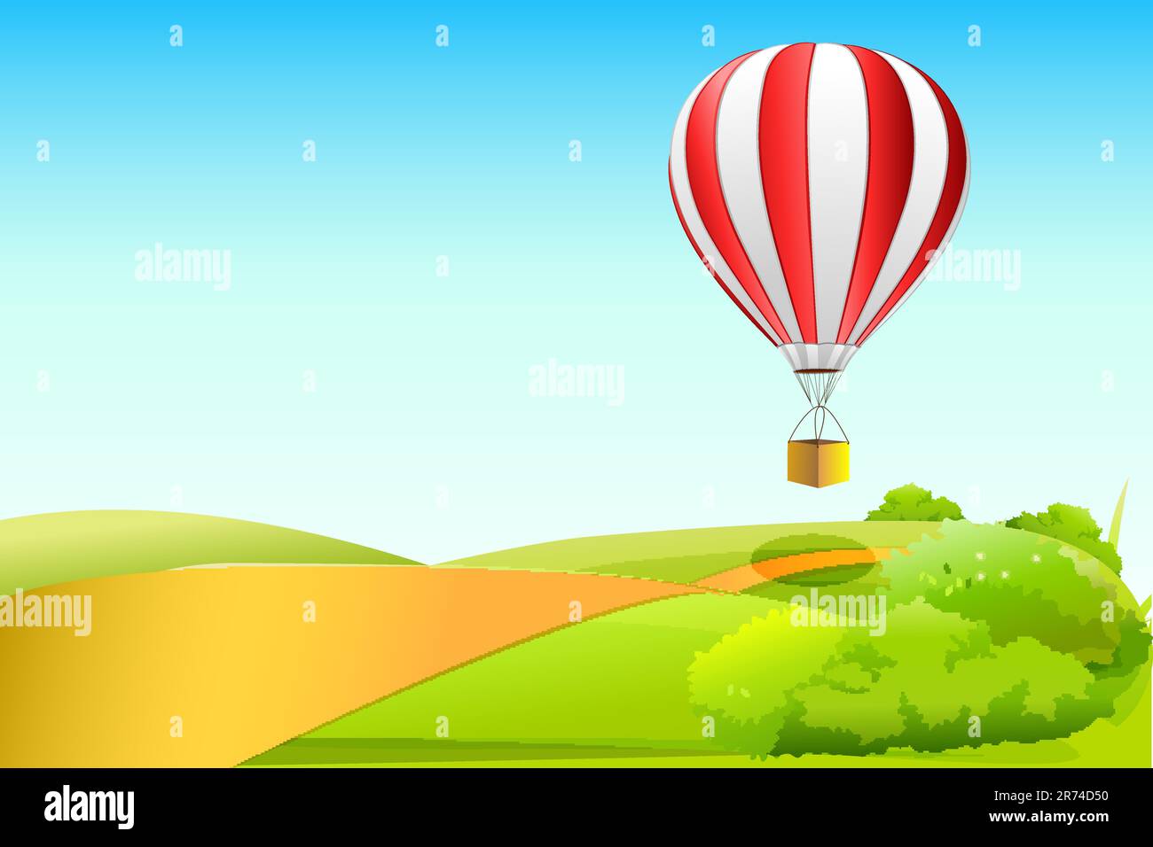 illustration of parachute in sky Stock Vector Image & Art - Alamy