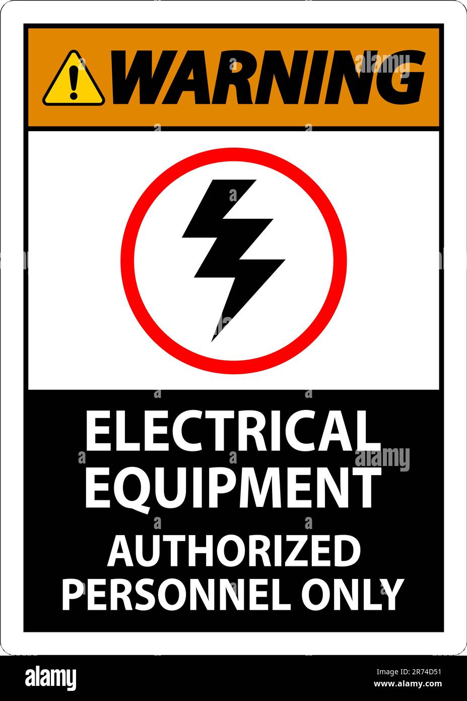 Electrical Safety Sign Warning, Electrical Equipment Authorized ...